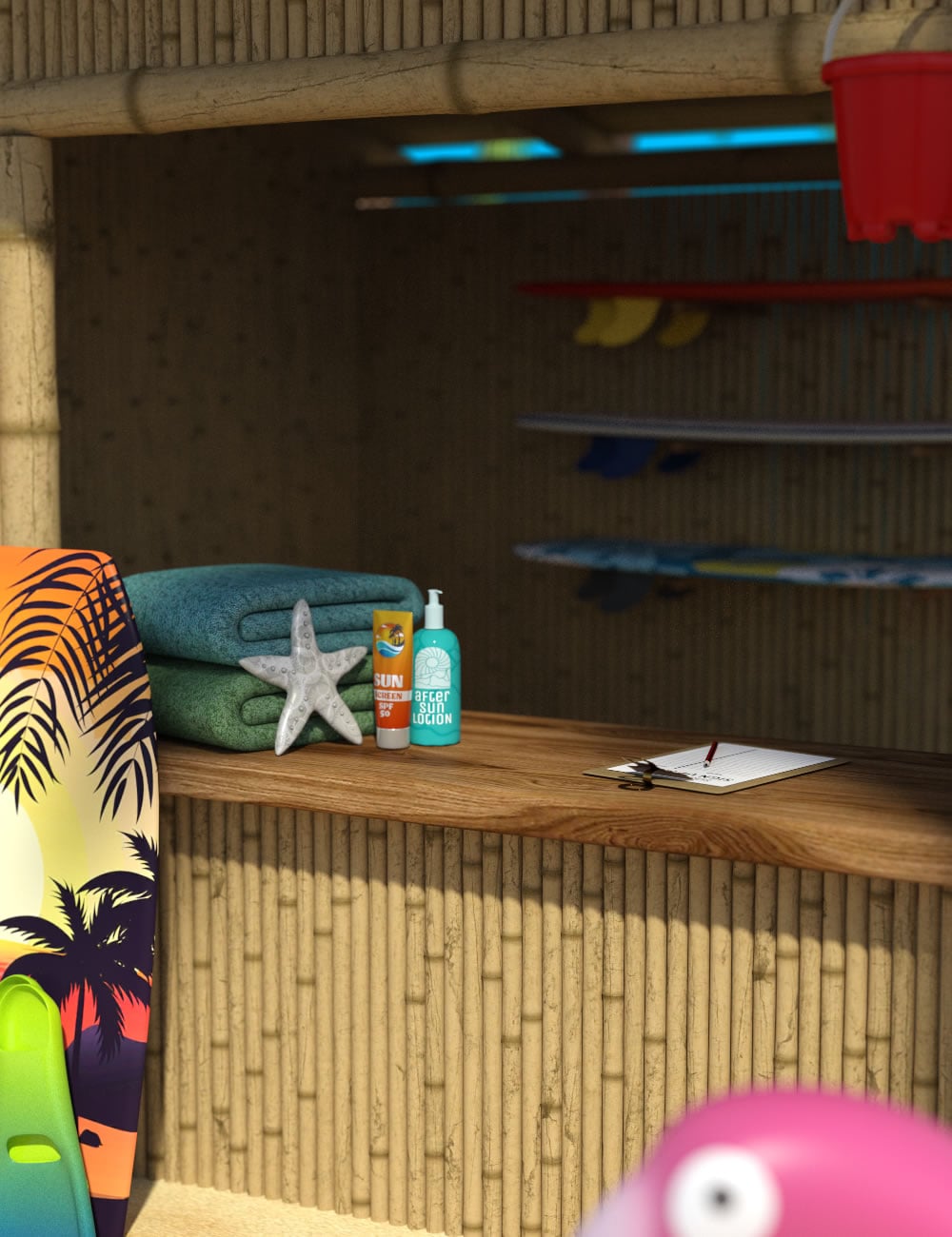 Mini Scenes Surf Shack | Daz 3D