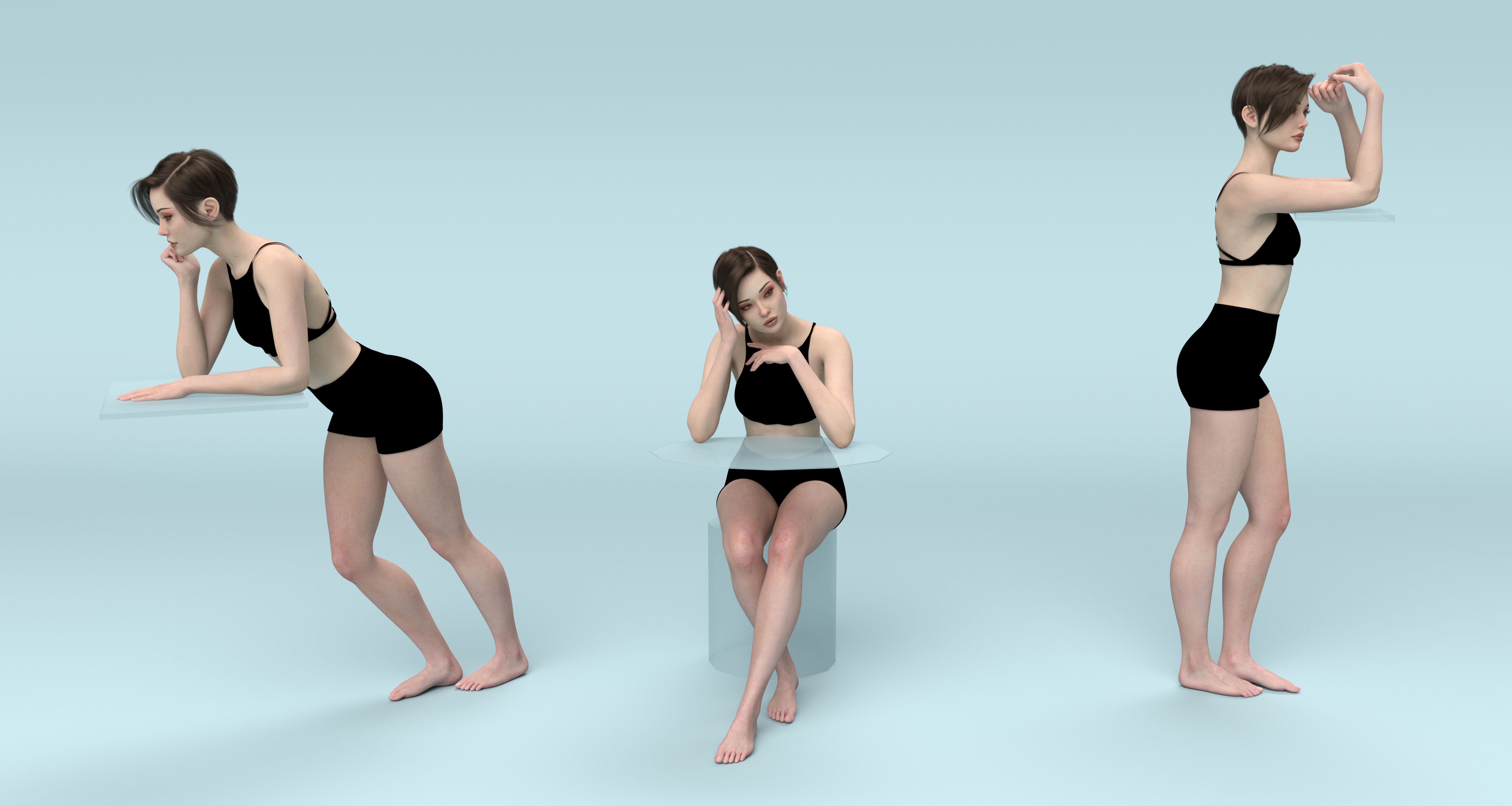 Insights of Her Mind Thinking Poses for Genesis 9 | Daz 3D