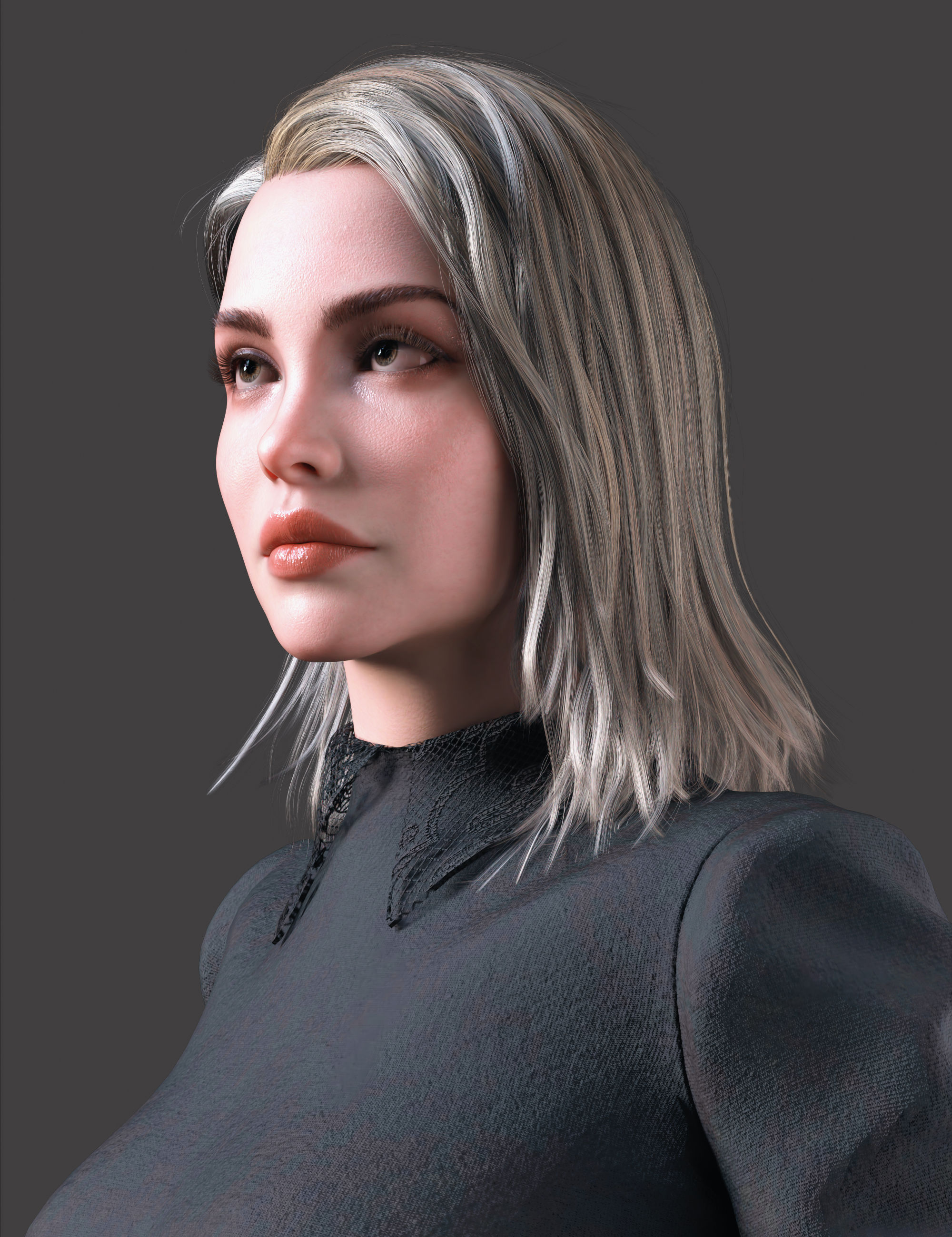 dForce AK Slick Hair for Genesis 9 | Daz 3D