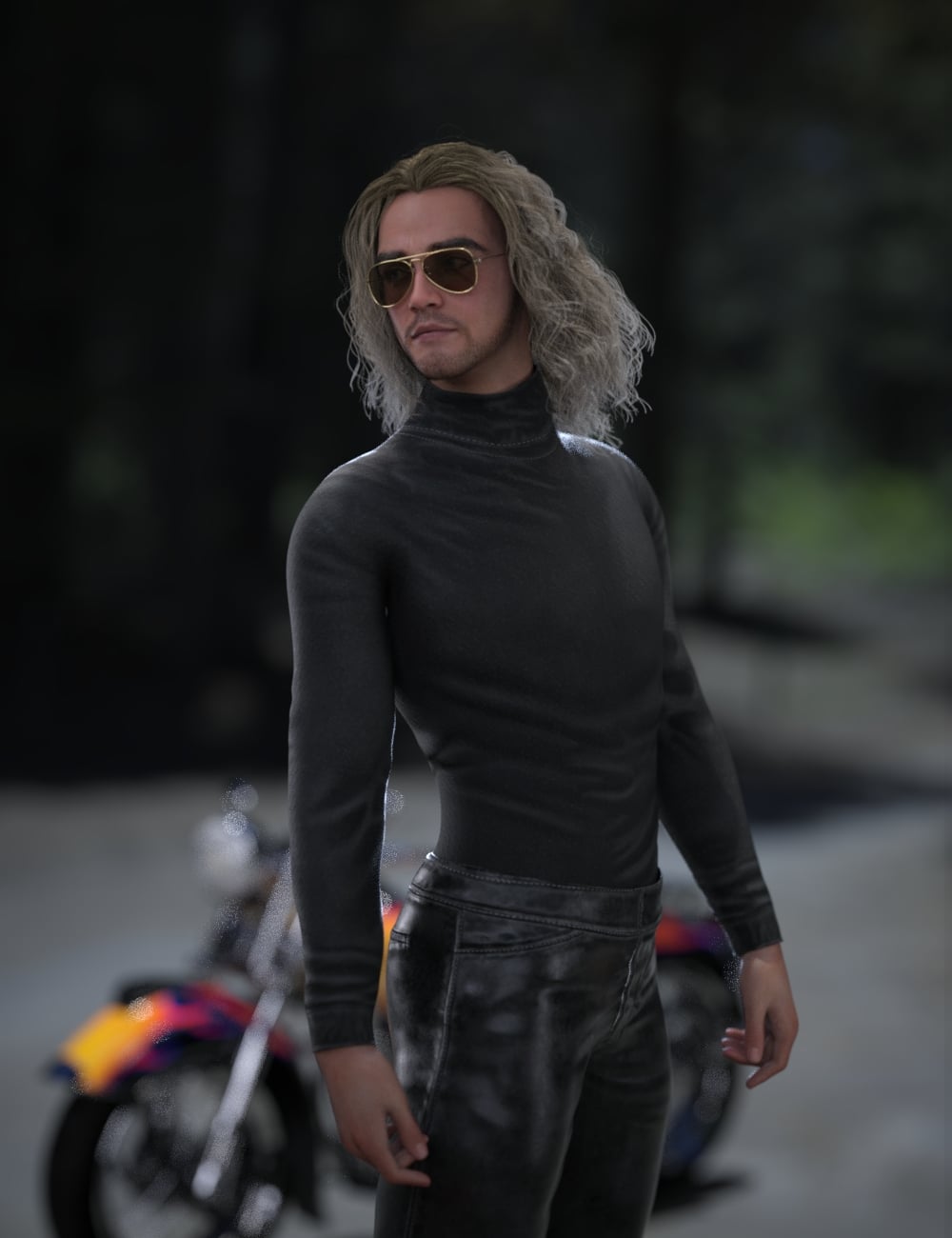 Zephyr Curls Hairstyle For Genesis 9 and Genesis 8 Male | Daz 3D