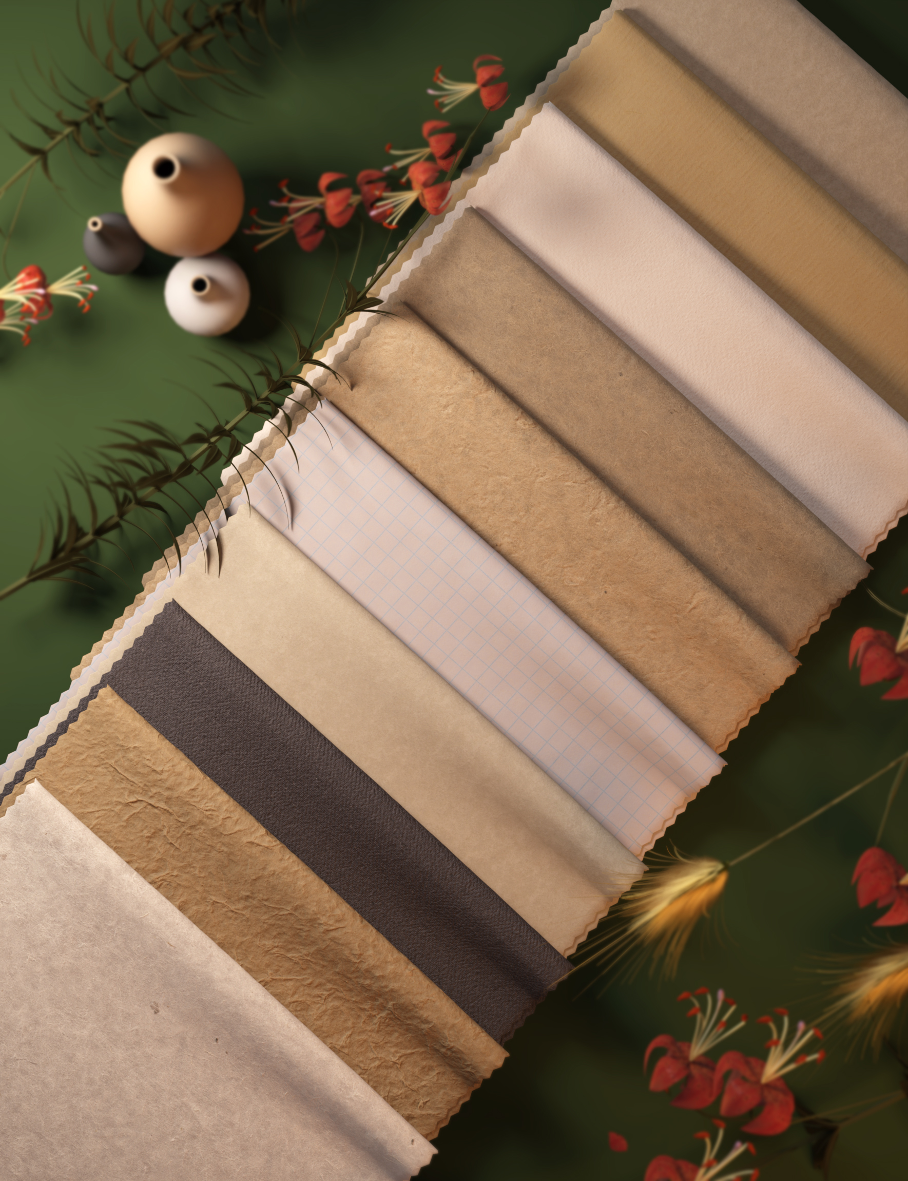 FC2C PBR Paper Shaders | Daz 3D