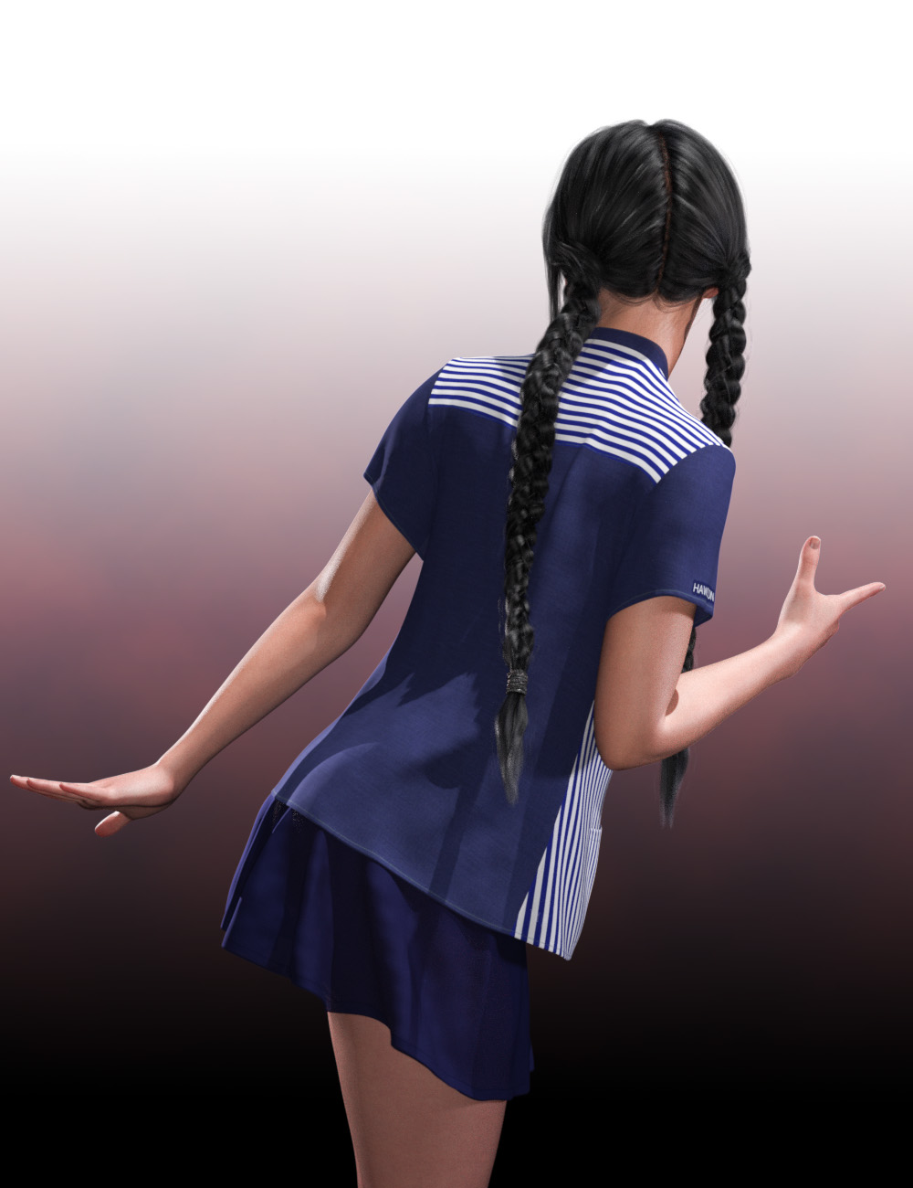 dForce Convenience Store Outfit for Genesis 9 | Daz 3D