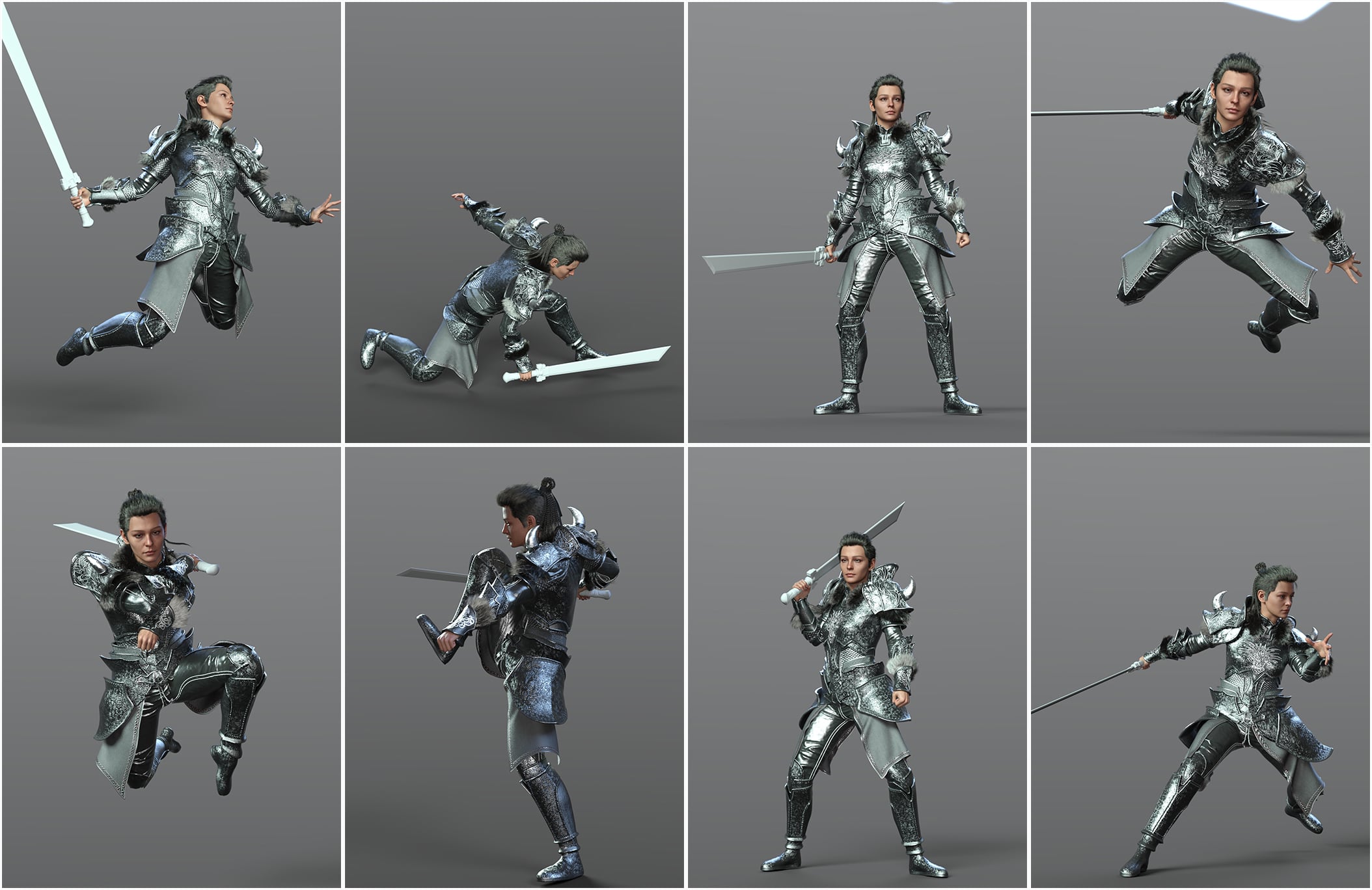 SPR Warrior Poses for Genesis 9 | Daz 3D