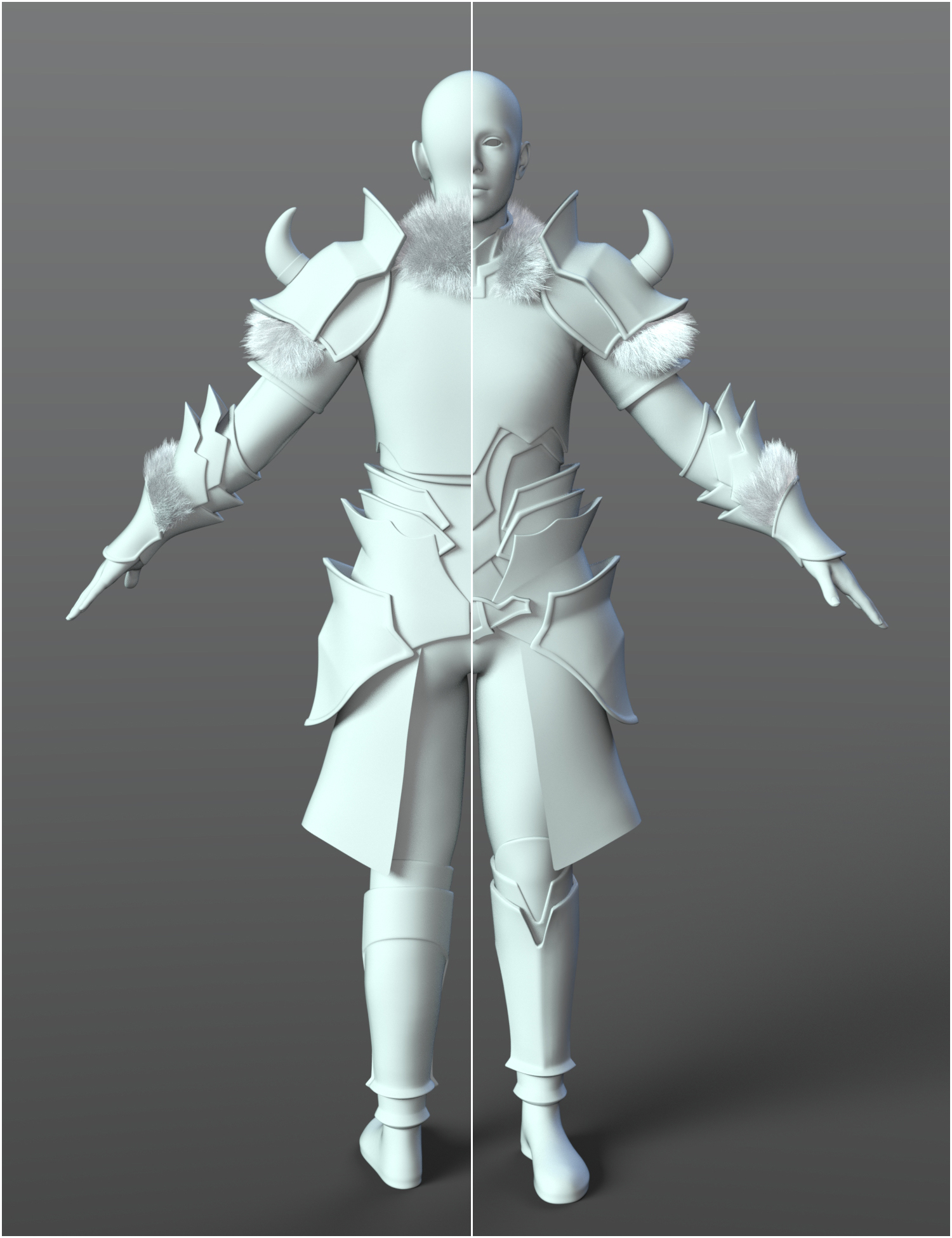 dForce SPR Handsome Armor for Genesis 9 | Daz 3D