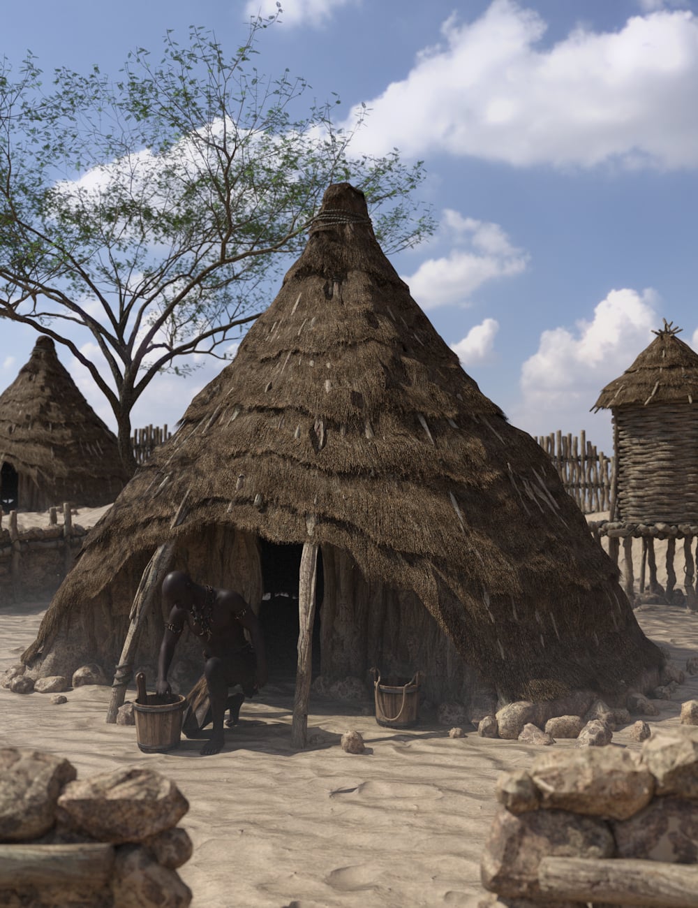 Desert Huts 2 | Daz 3D