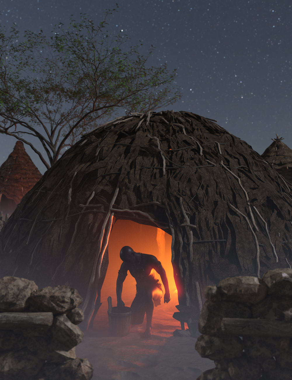 Desert Huts 2 | Daz 3D