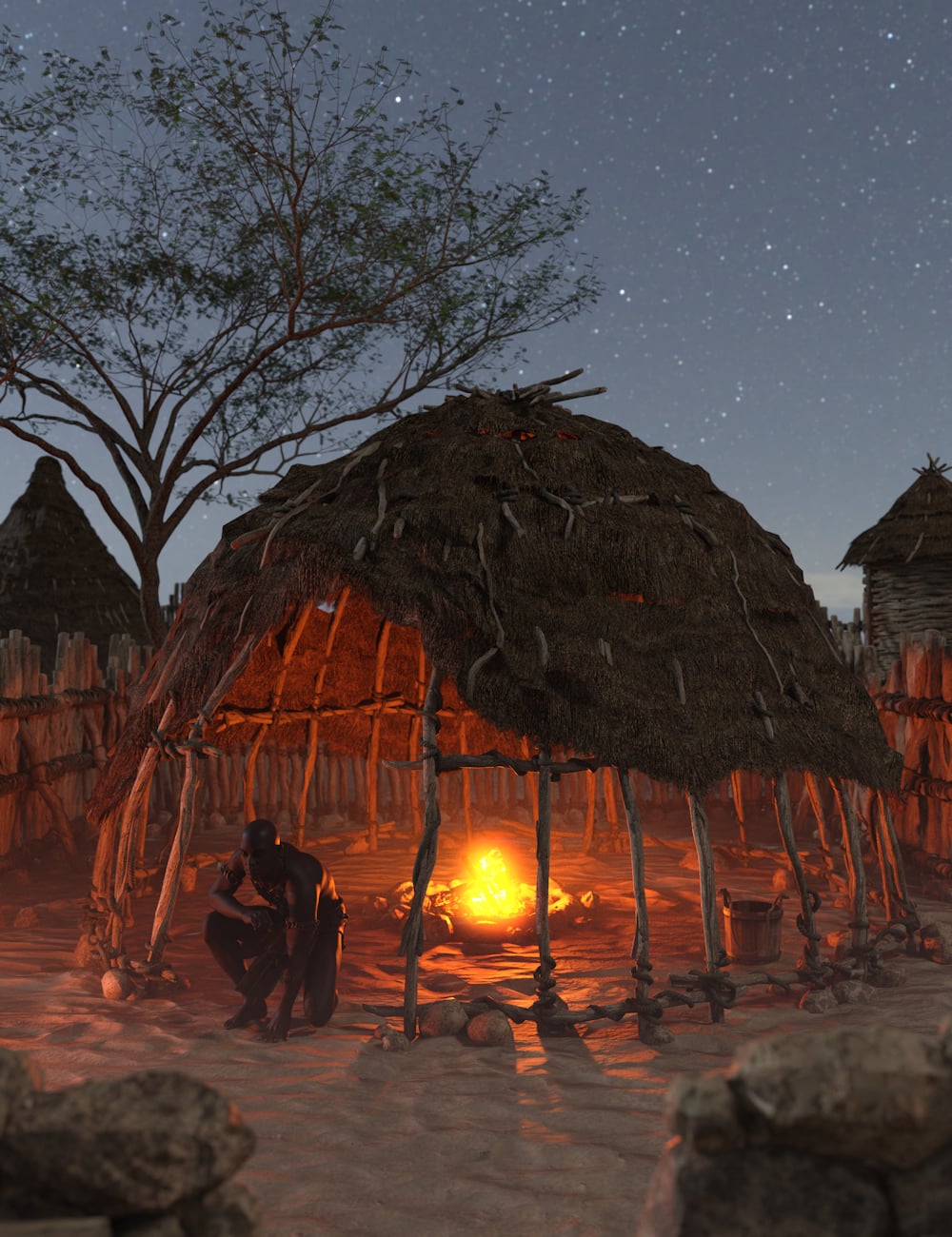 Desert Huts 2 | Daz 3D