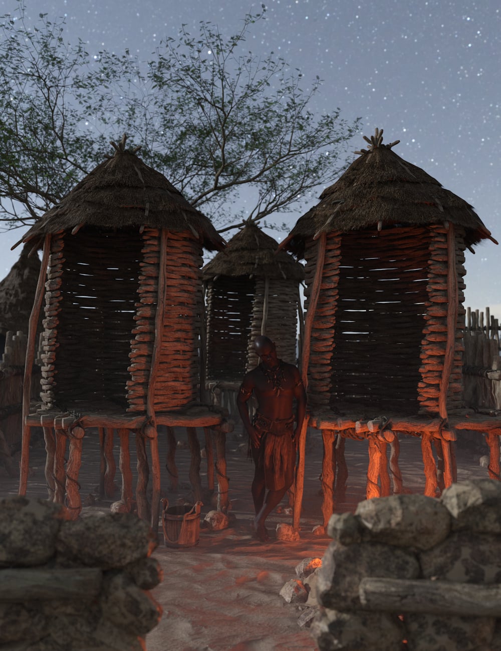 Desert Huts 2 | Daz 3D