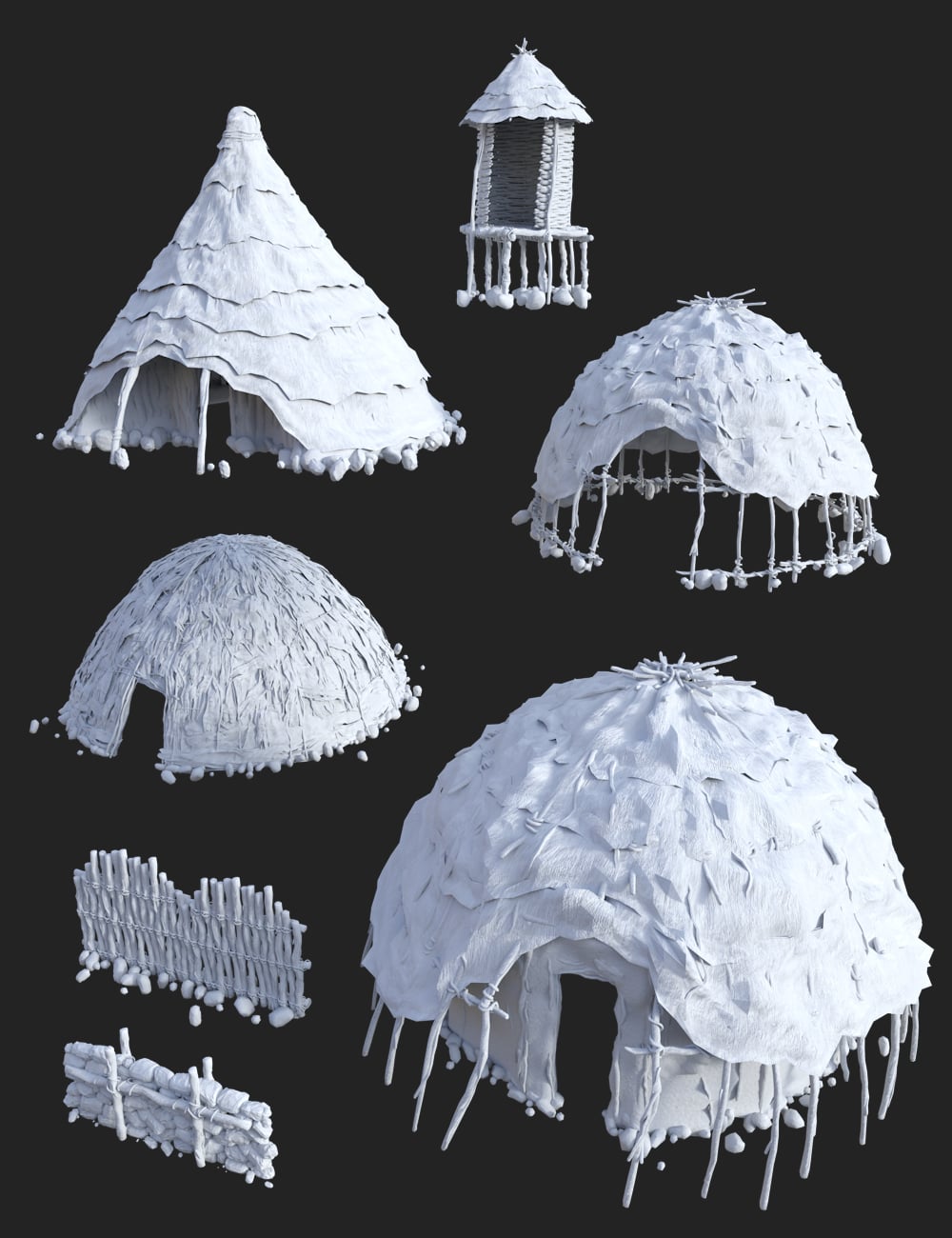 Desert Huts 2 | Daz 3D