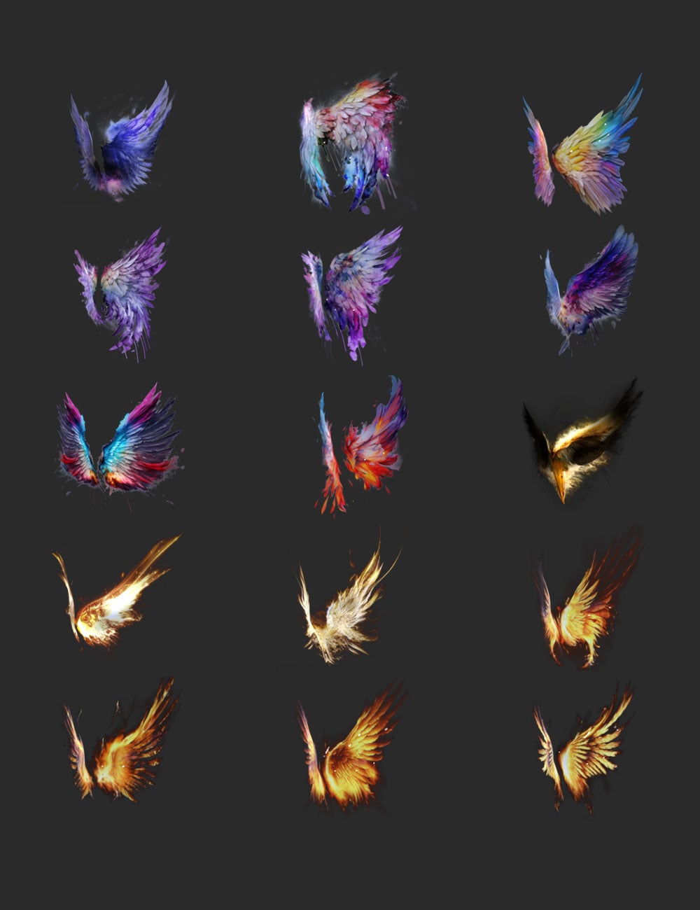 GNBD Wings and Poses for Genesis 9 | Daz 3D