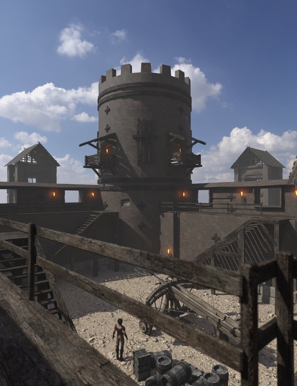 Castle Watchtowers 1 | Daz 3D