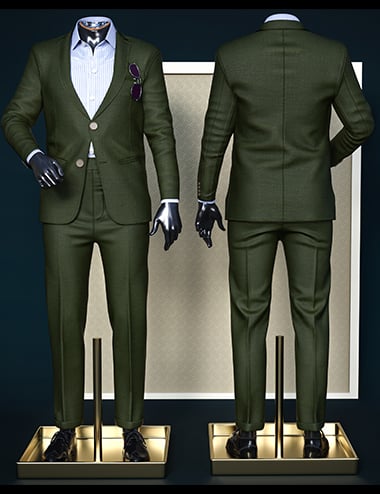 dForce Gentleman Style Outfit Texture Add-On | Daz 3D