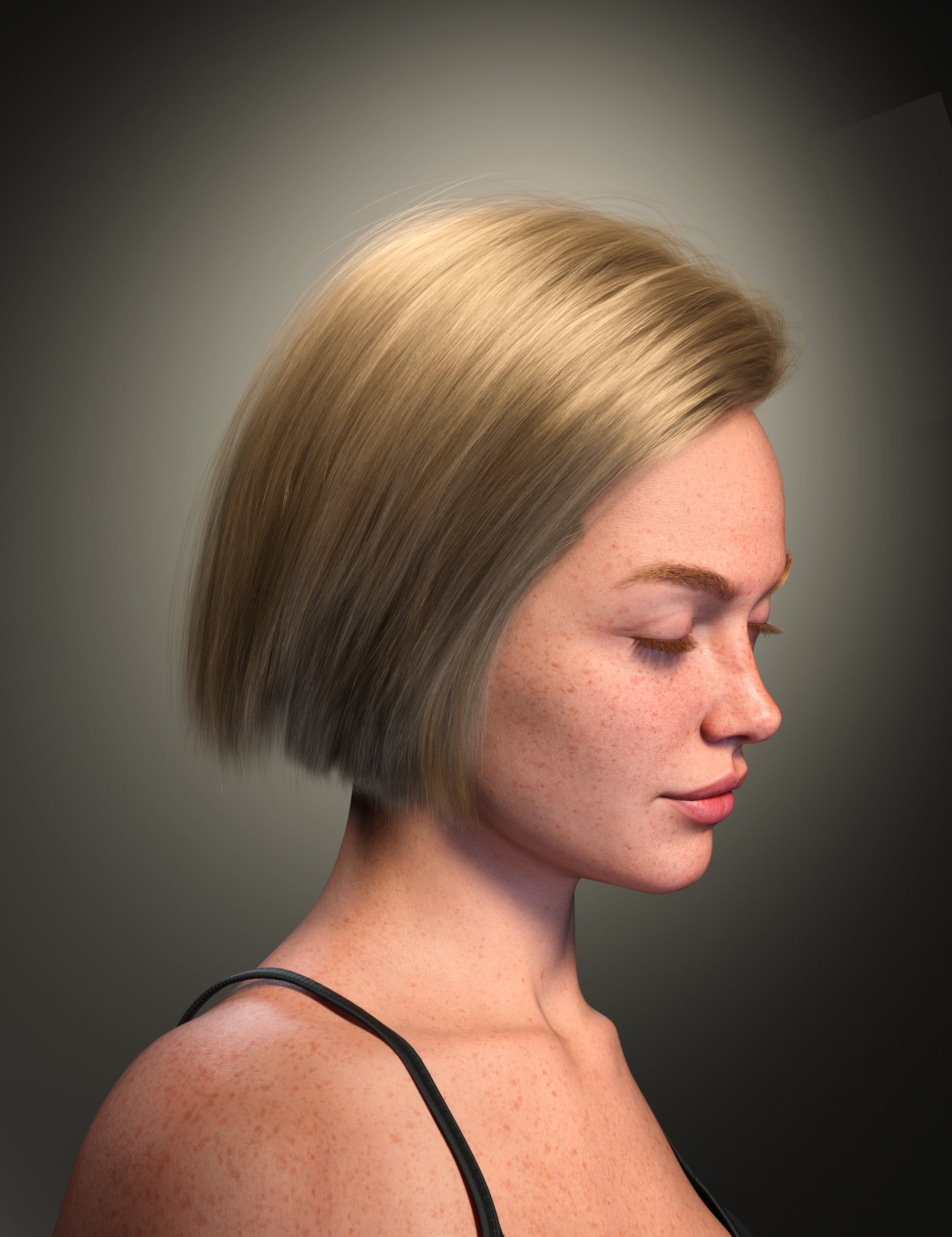 FE Side Part Hair for Genesis 9 | Daz 3D