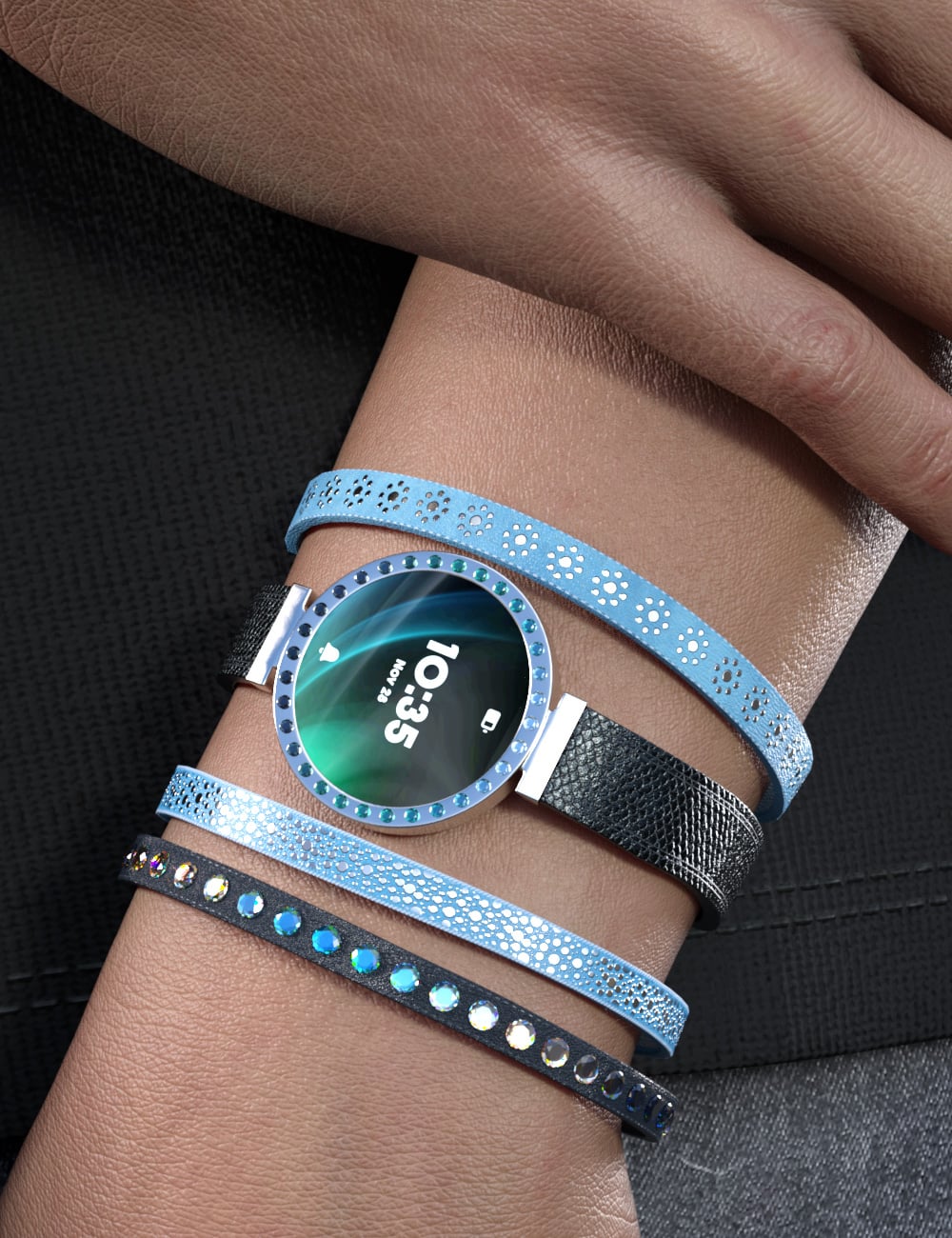 Fancy Watch and Bracelets for Genesis 9 | Daz 3D