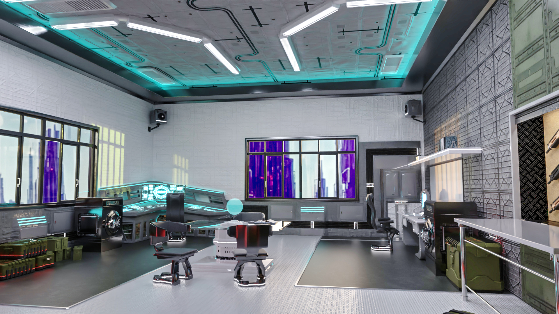 Spy Sci-Fi Room | Daz 3D