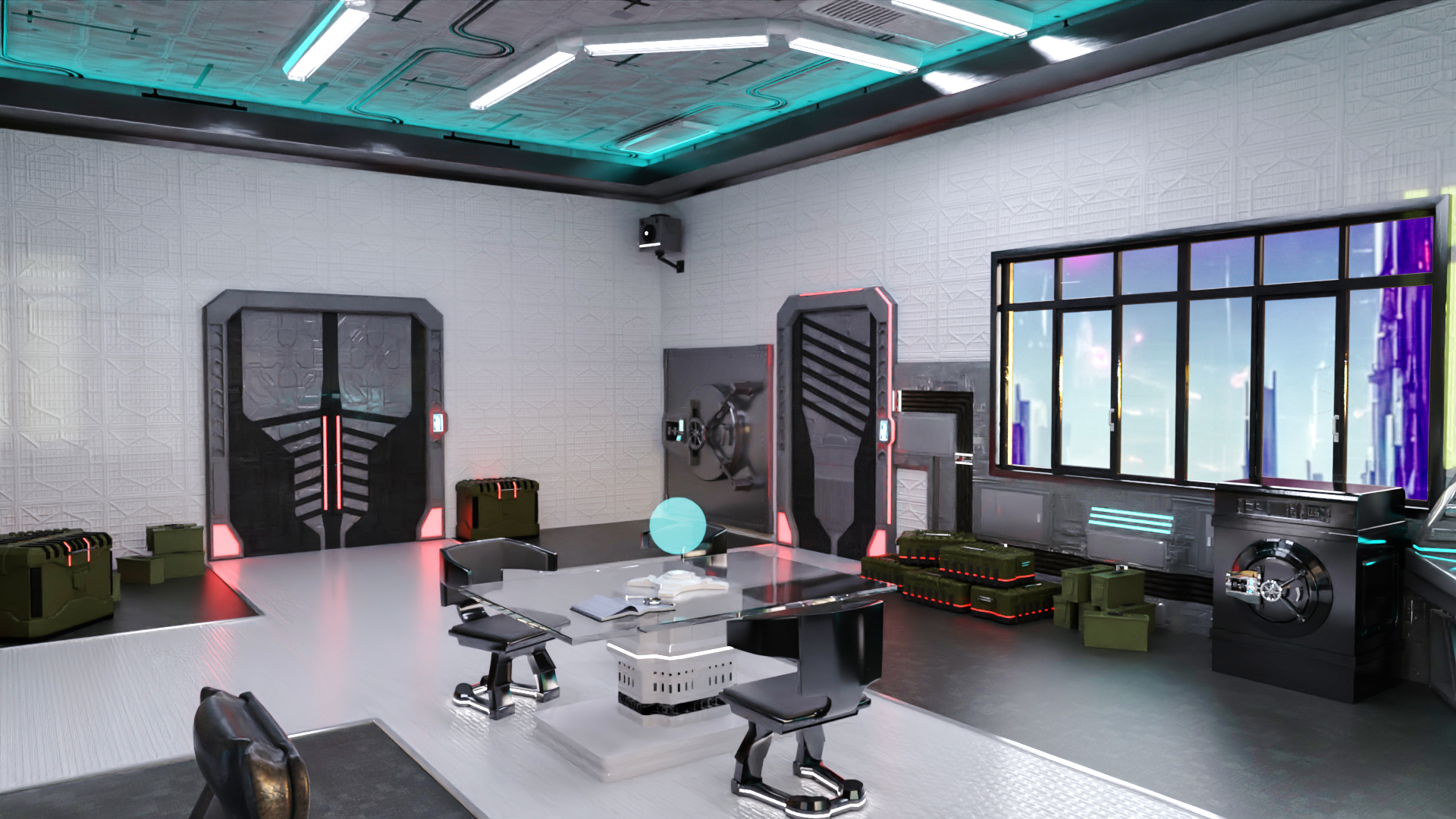 Spy Sci-Fi Room | Daz 3D