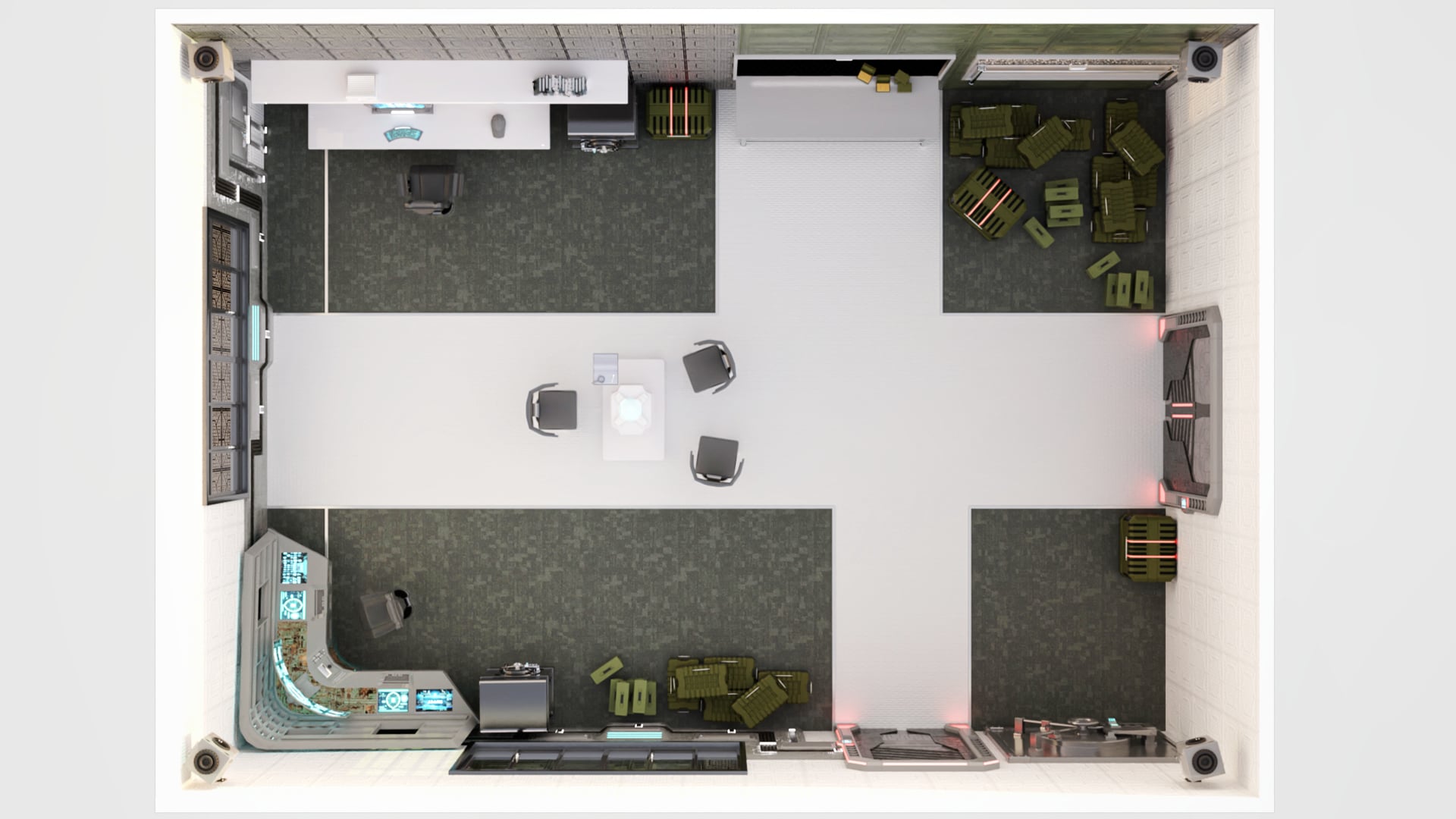 Spy Sci-Fi Room | Daz 3D