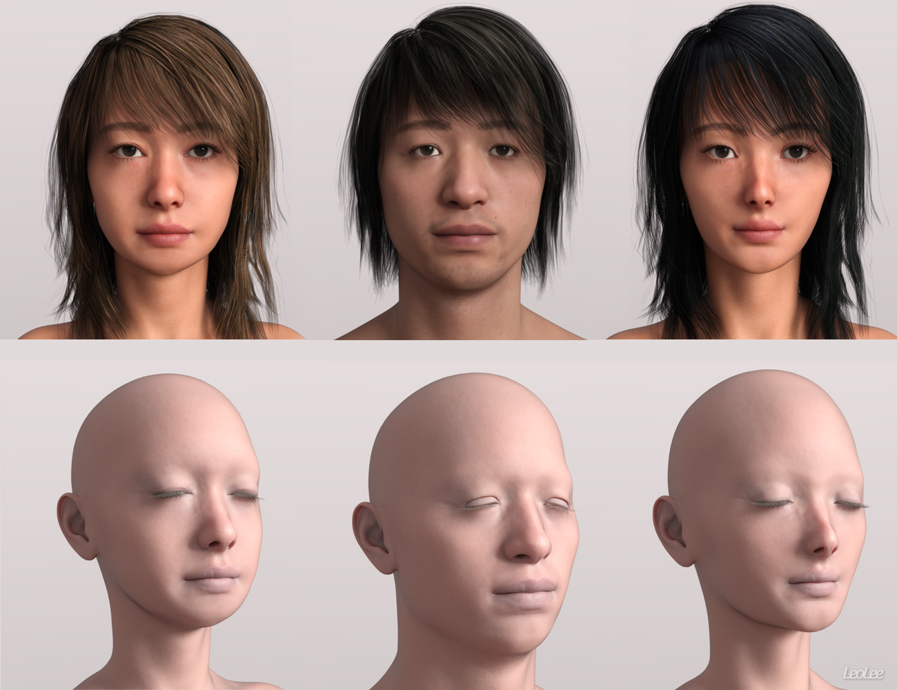 Japanese Face and Body Shapes for Genesis 9 | Daz 3D