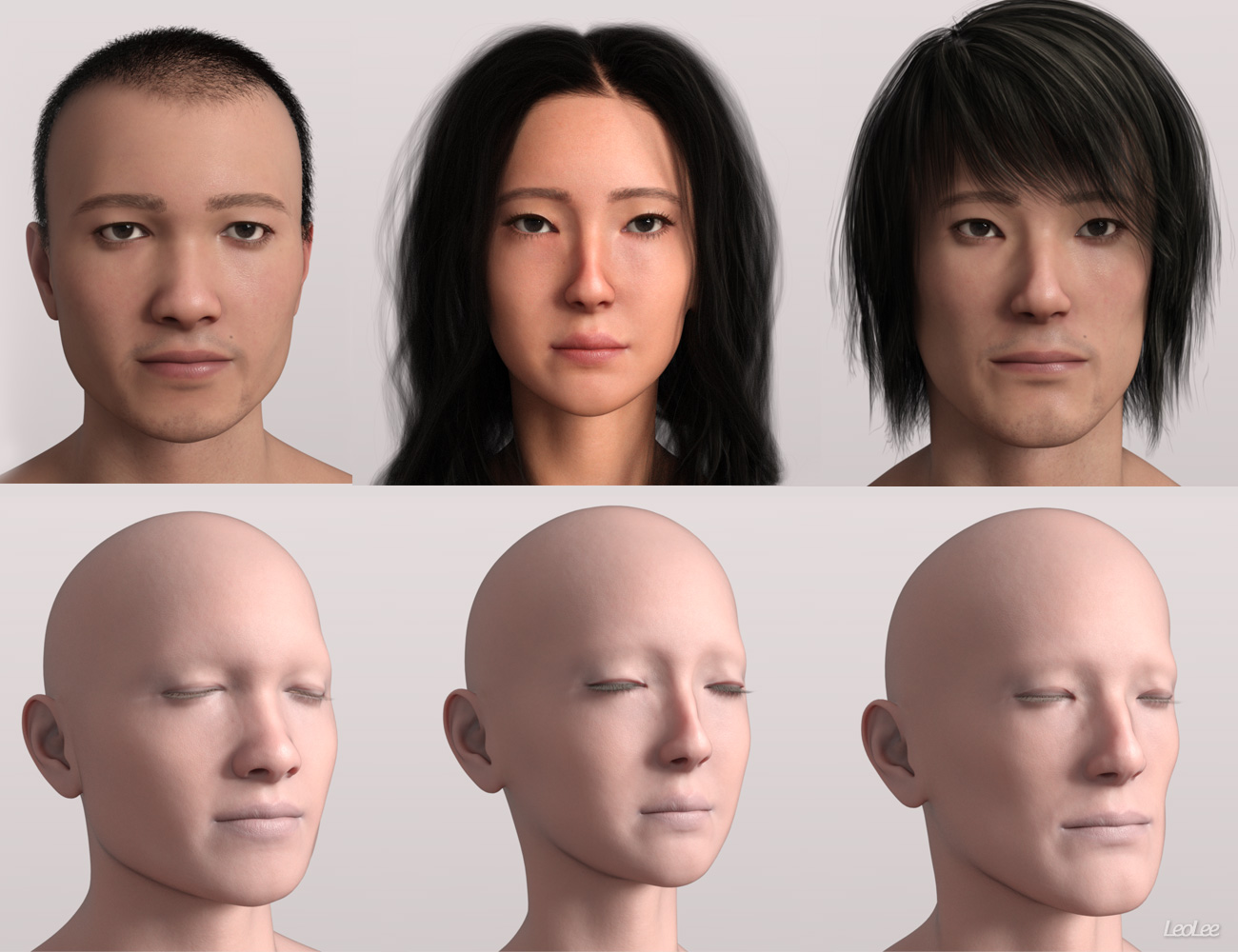 Japanese Face and Body Shapes for Genesis 9 | Daz 3D