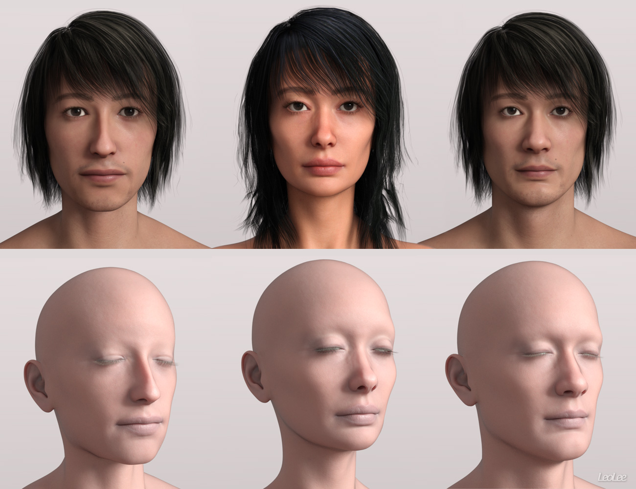 Japanese Face and Body Shapes for Genesis 9 | Daz 3D