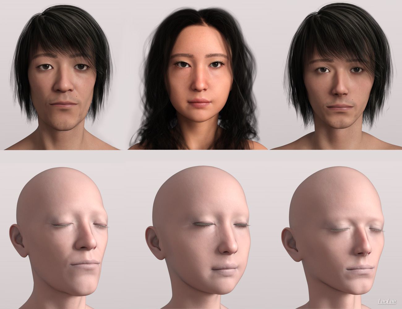 Japanese Face and Body Shapes for Genesis 9 | Daz 3D