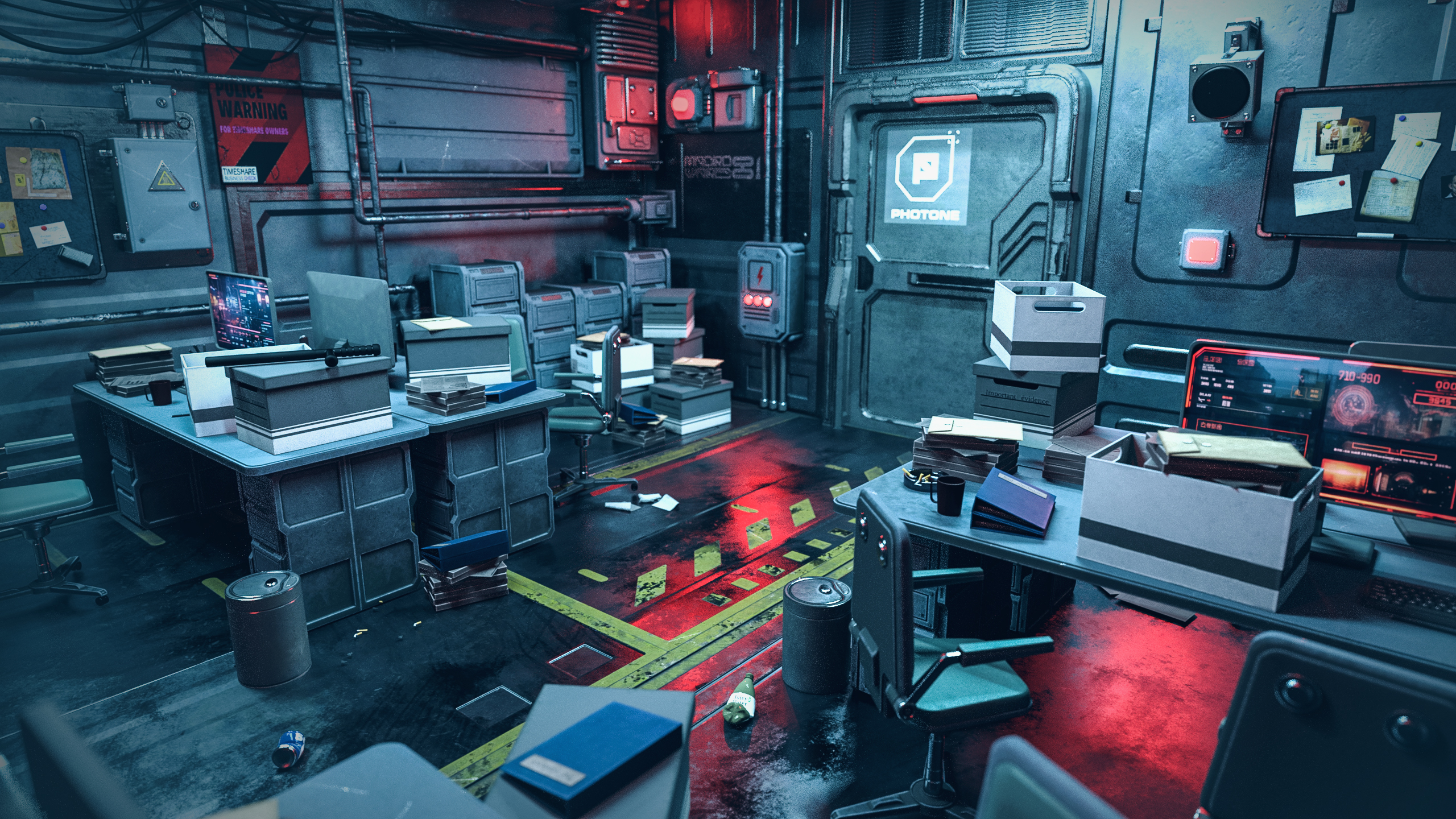 Futuristic Police Office | Daz 3D