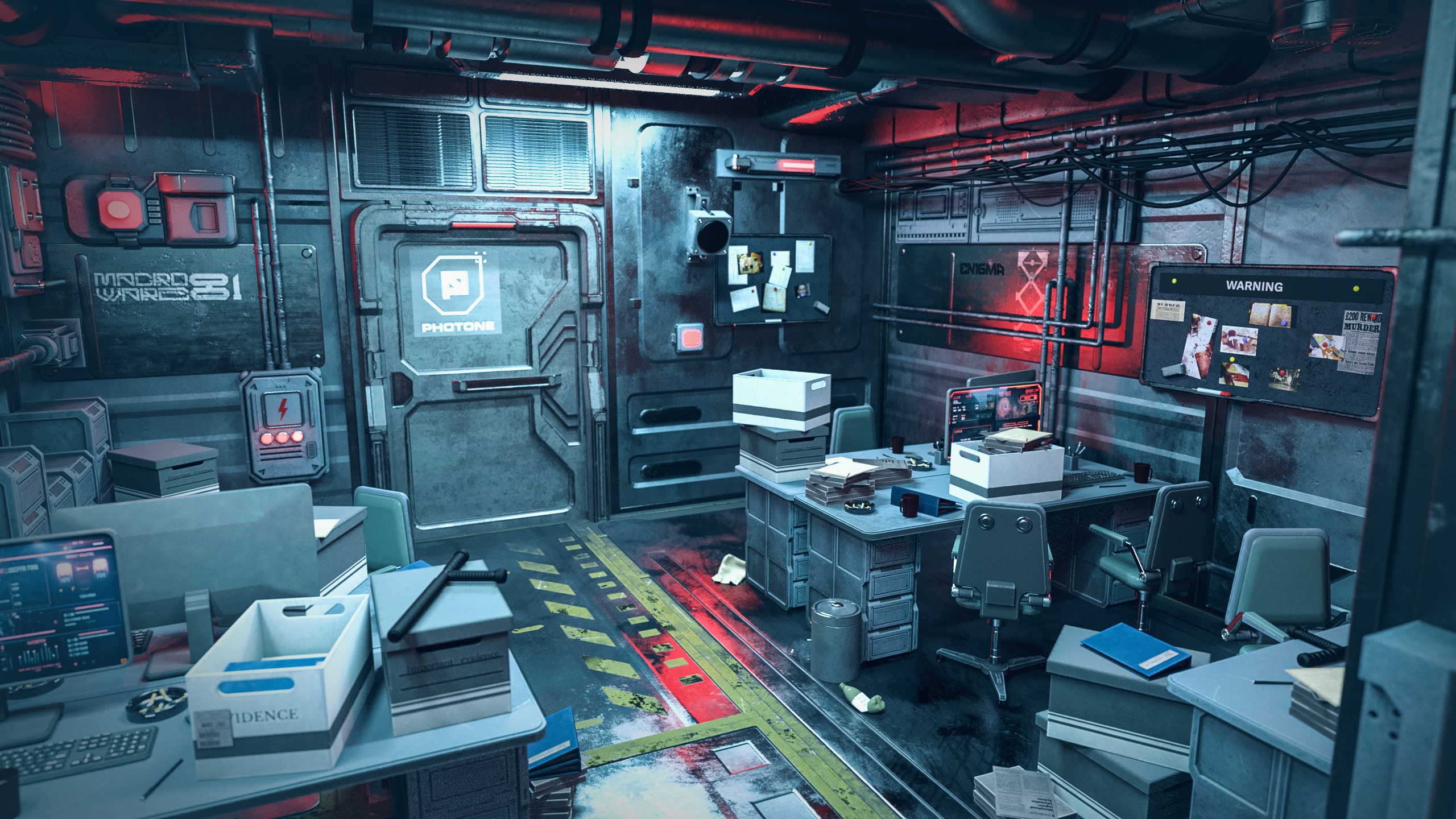 Futuristic Police Office | Daz 3D
