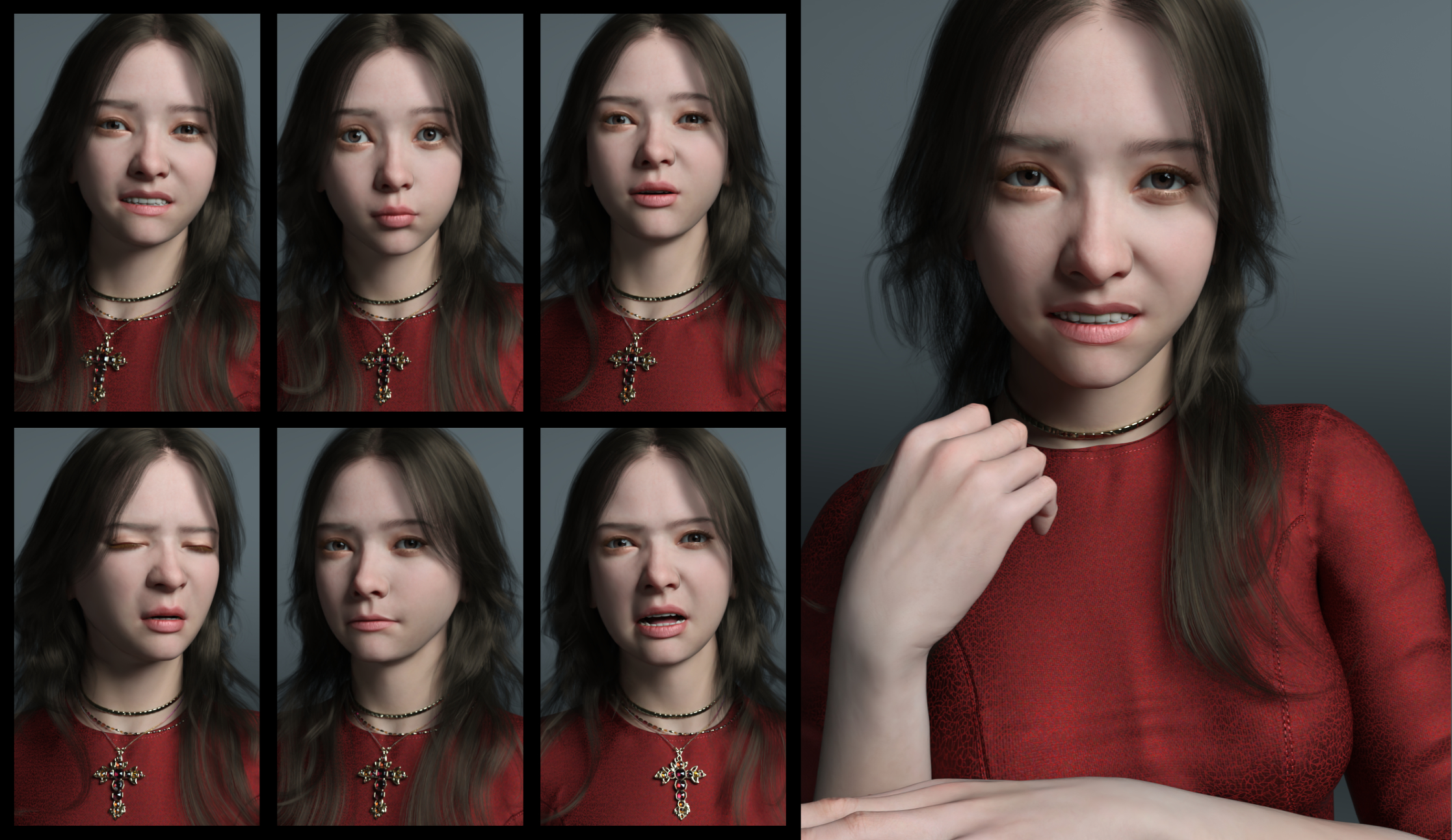 The Expression Collection for Jennie 9 | Daz 3D