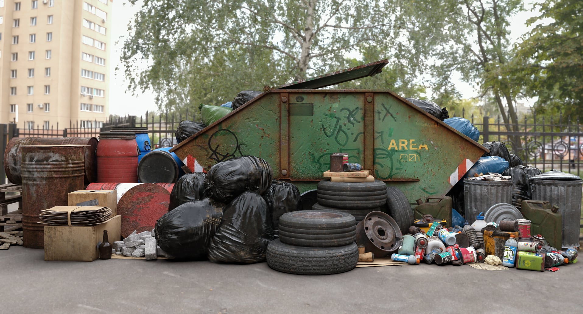 Mega Trash Pack | Daz 3D