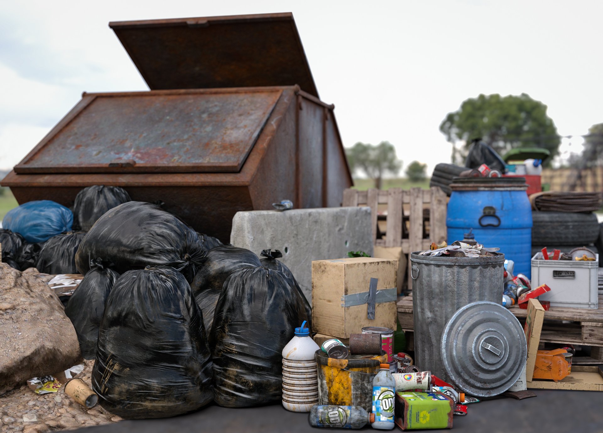 Mega Trash Pack | Daz 3D