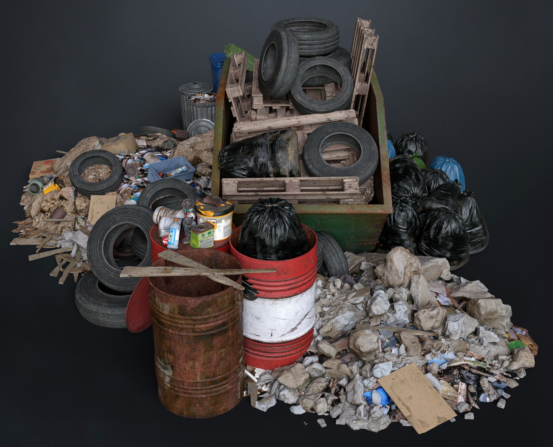 Mega Trash Pack | Daz 3D
