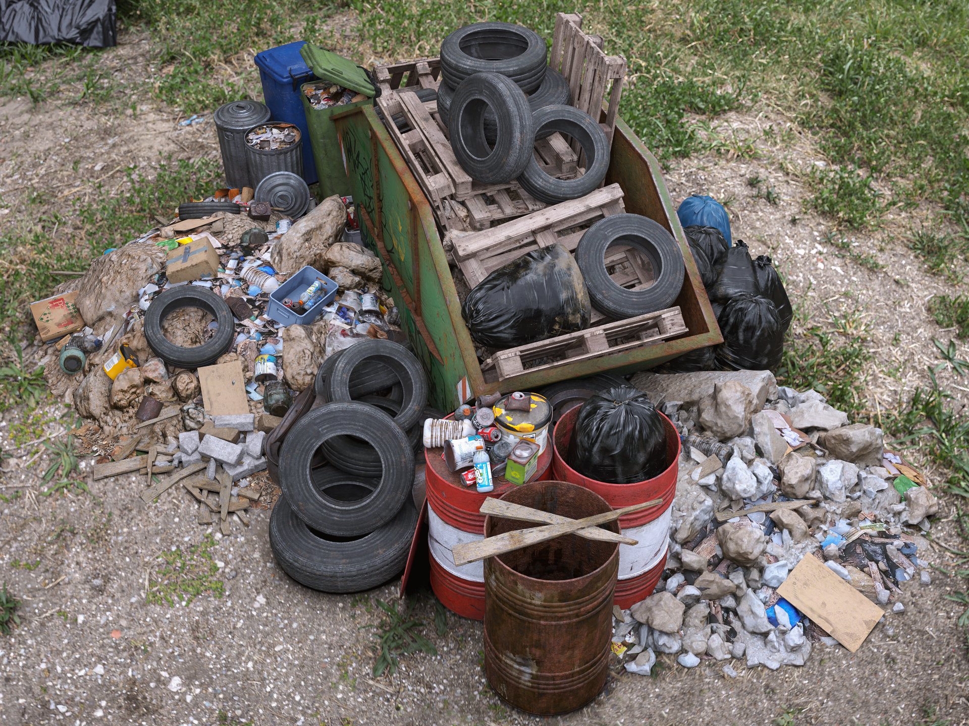 Mega Trash Pack | Daz 3D