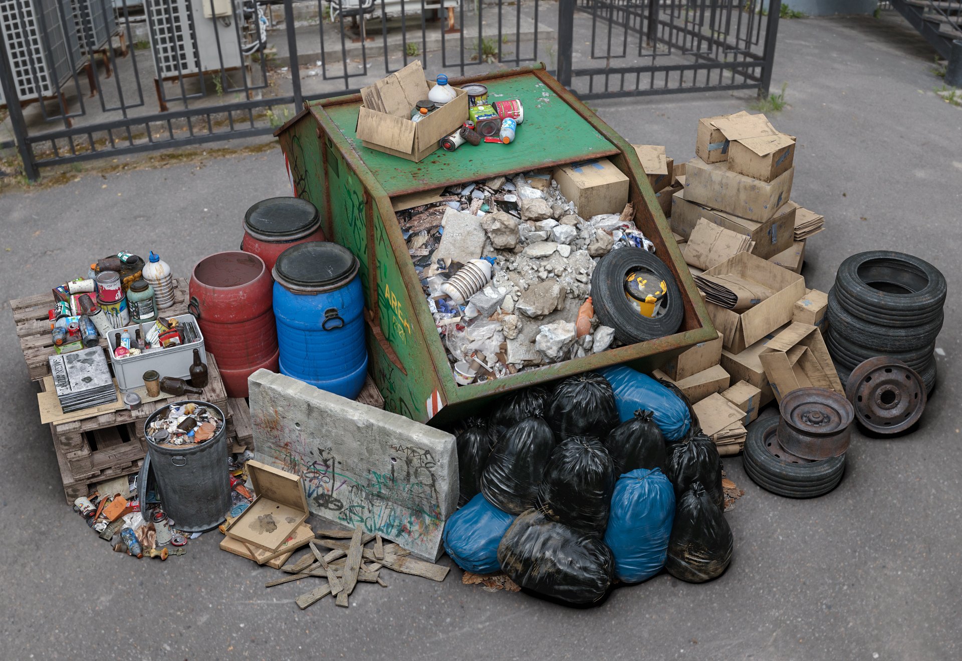 Mega Trash Pack | Daz 3D