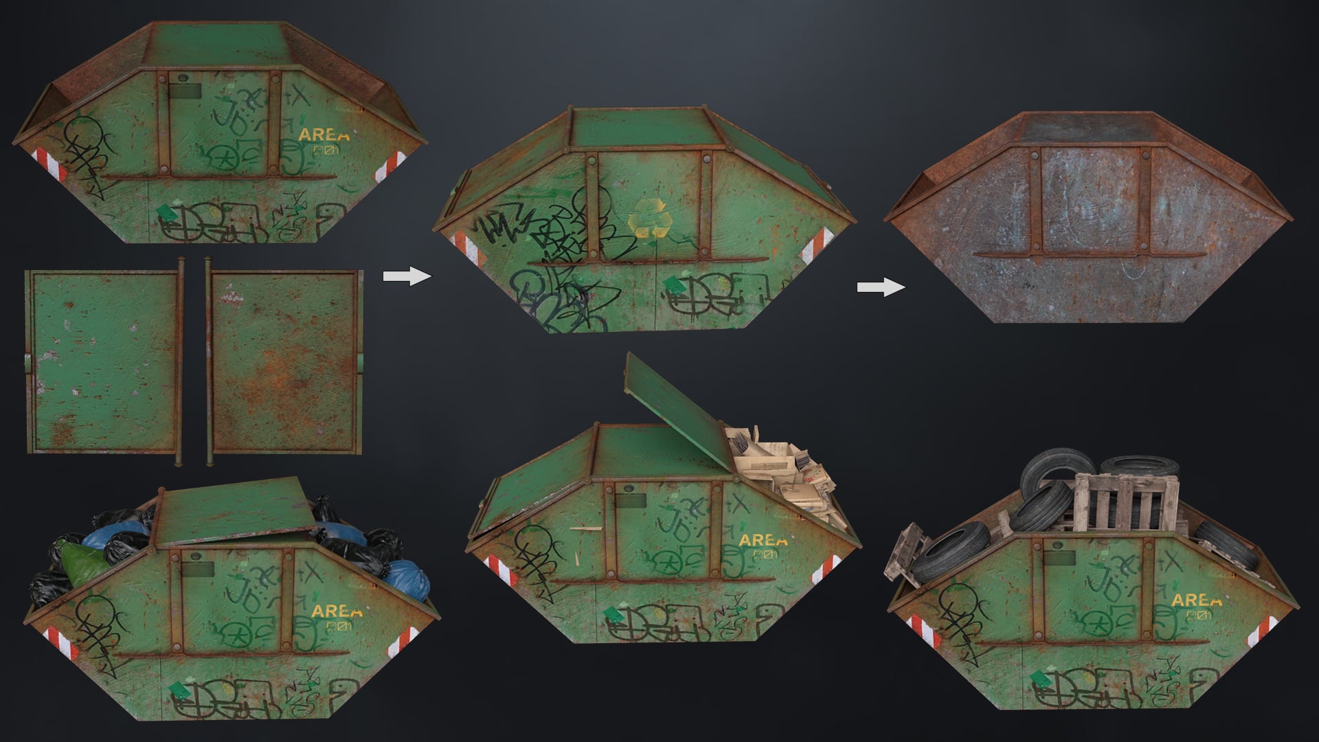 Mega Trash Pack | Daz 3D