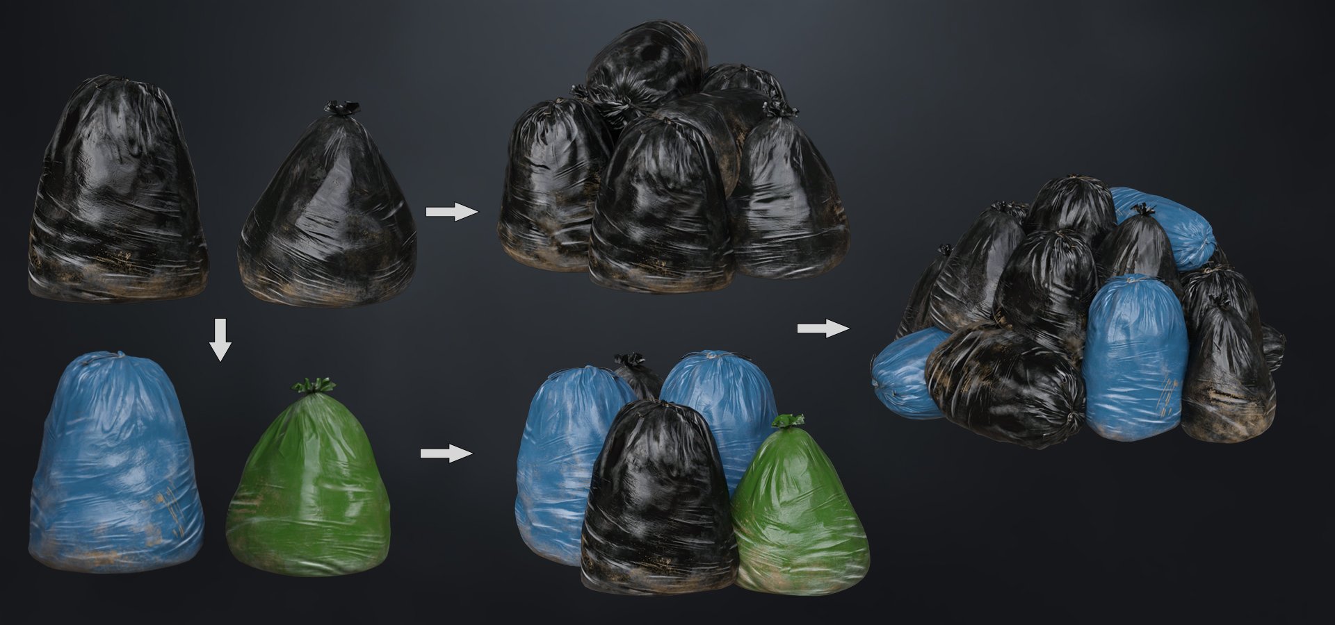 Mega Trash Pack | Daz 3D