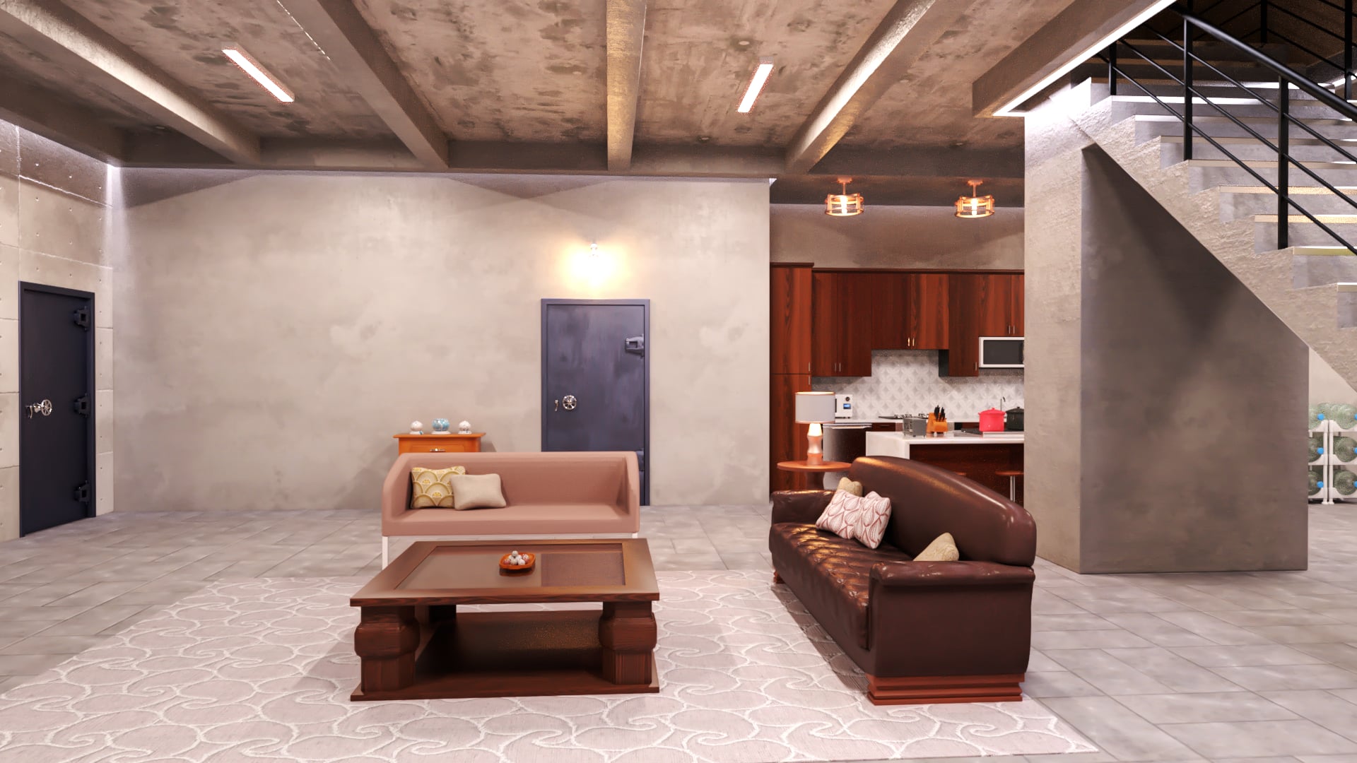 Self Sustainable Bunker | Daz 3D