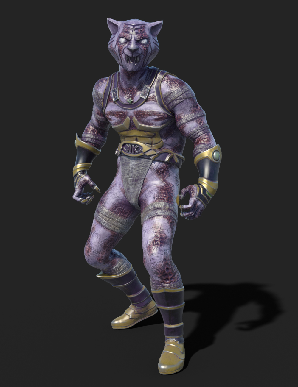 Zombie Tiger for Genesis 9 | Daz 3D