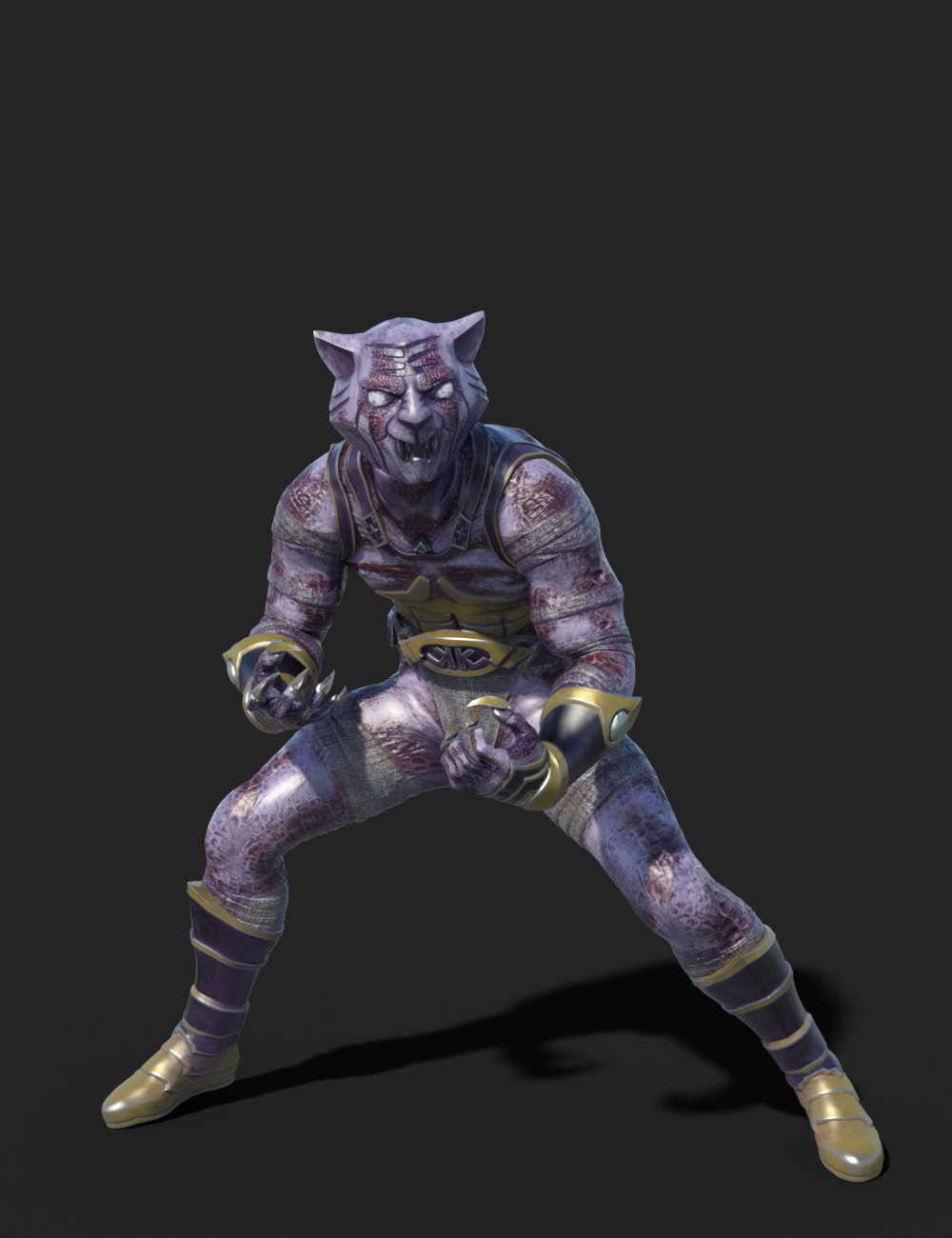 Zombie Tiger for Genesis 9 | Daz 3D