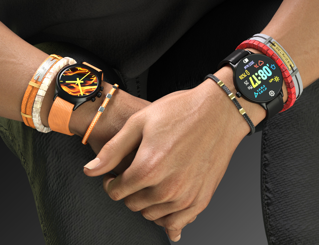 Classic Watch and Bracelets Addon Textures | Daz 3D