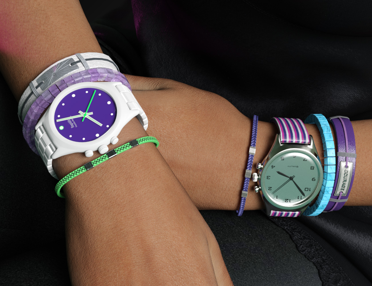 Classic Watch and Bracelets Addon Textures | Daz 3D