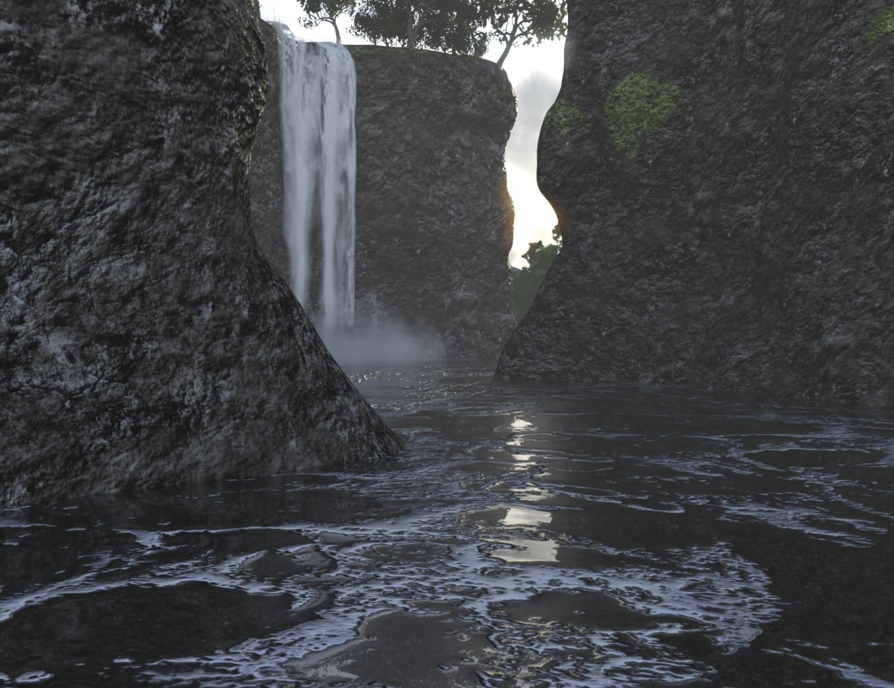 Between Rocky Walls | Daz 3D