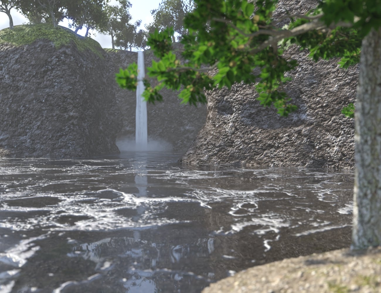 Between Rocky Walls | Daz 3D