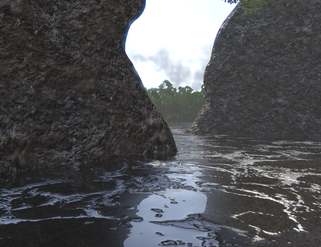 Between Rocky Walls | Daz 3D
