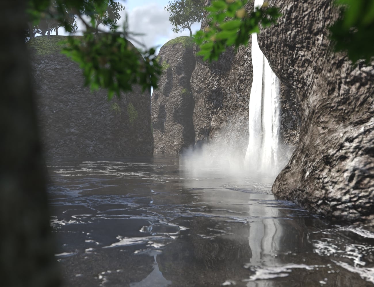 Between Rocky Walls | Daz 3D