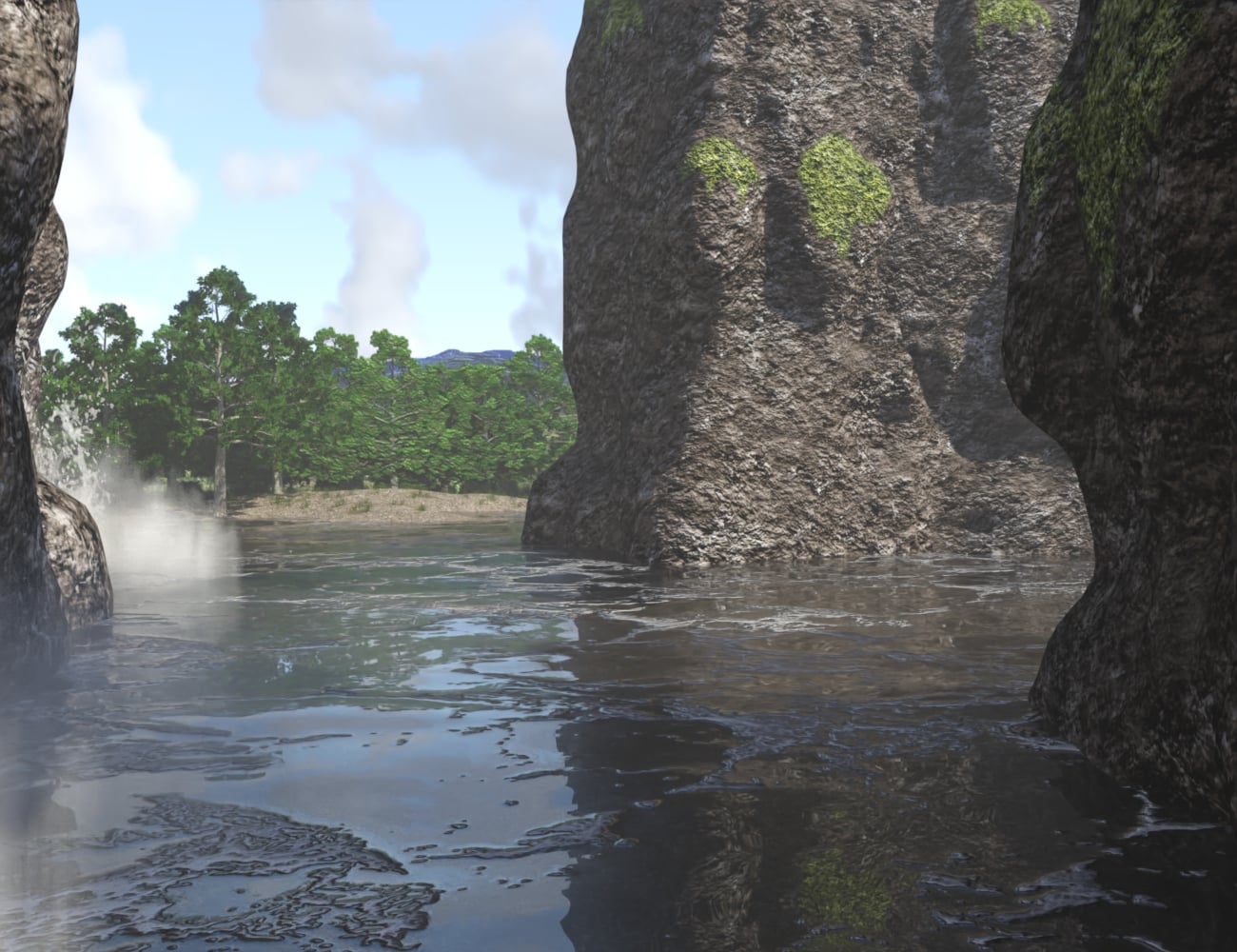 Between Rocky Walls | Daz 3D