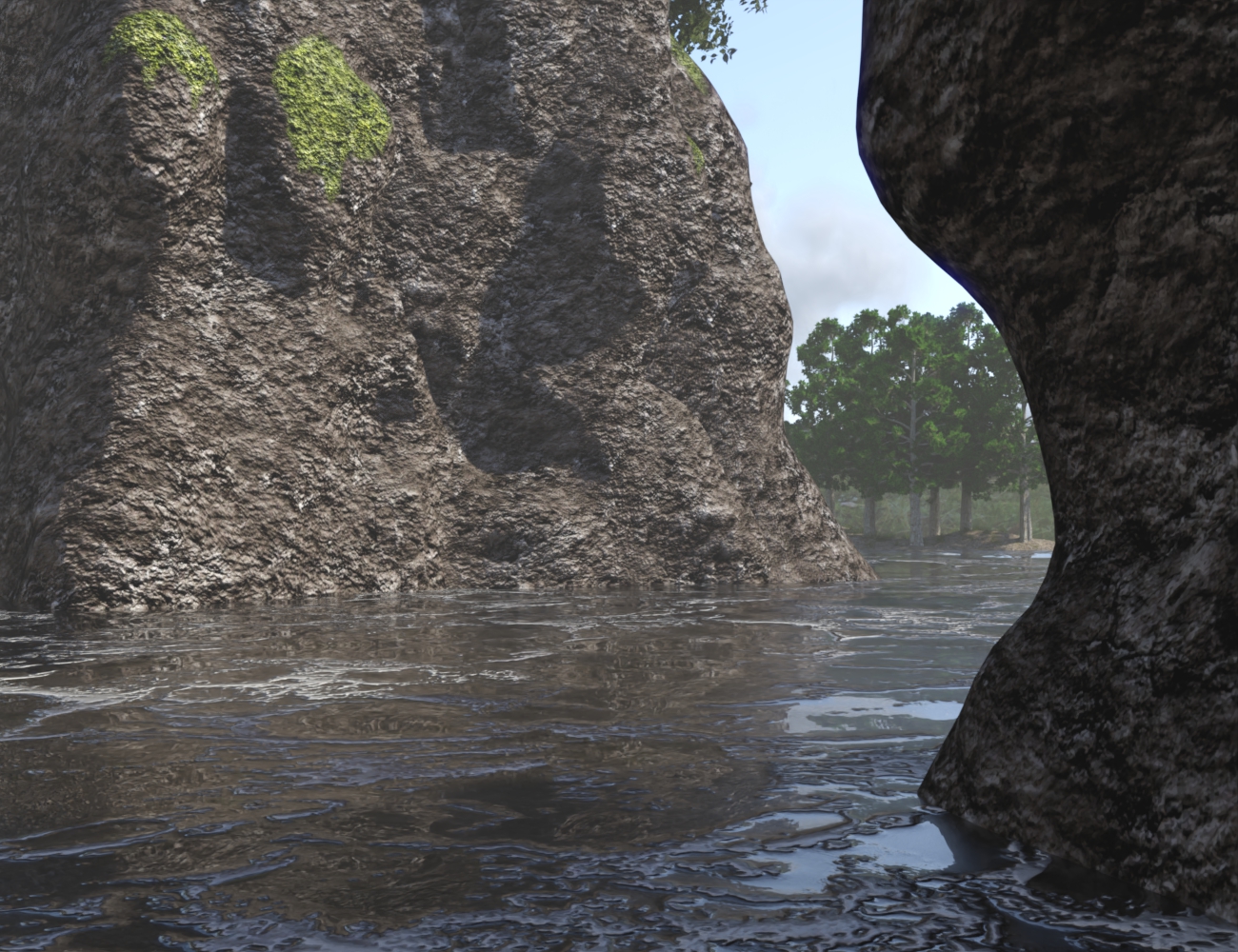 Between Rocky Walls | Daz 3D