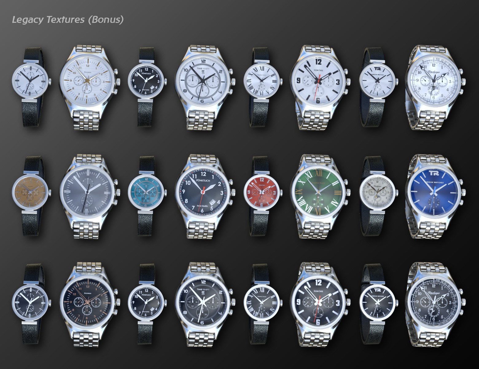Watches and Bracelets for Genesis 9 Bundle | Daz 3D