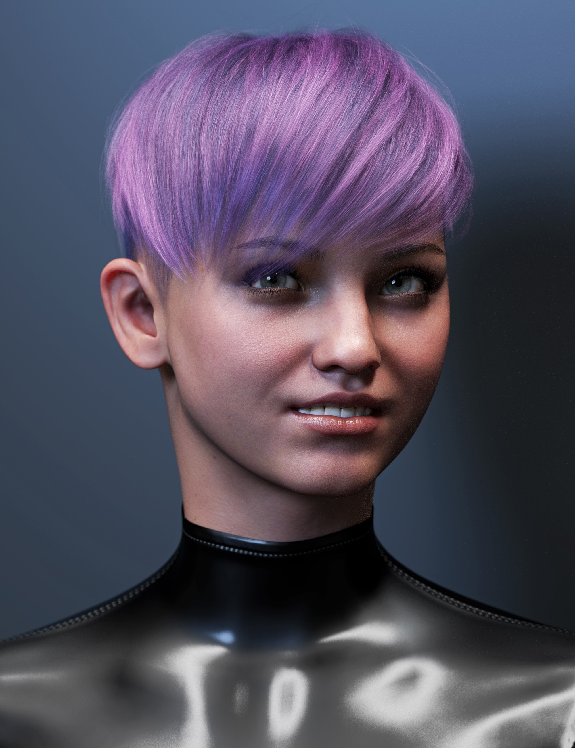 Modern Pixie Style Hair Color Expansion | Daz 3D