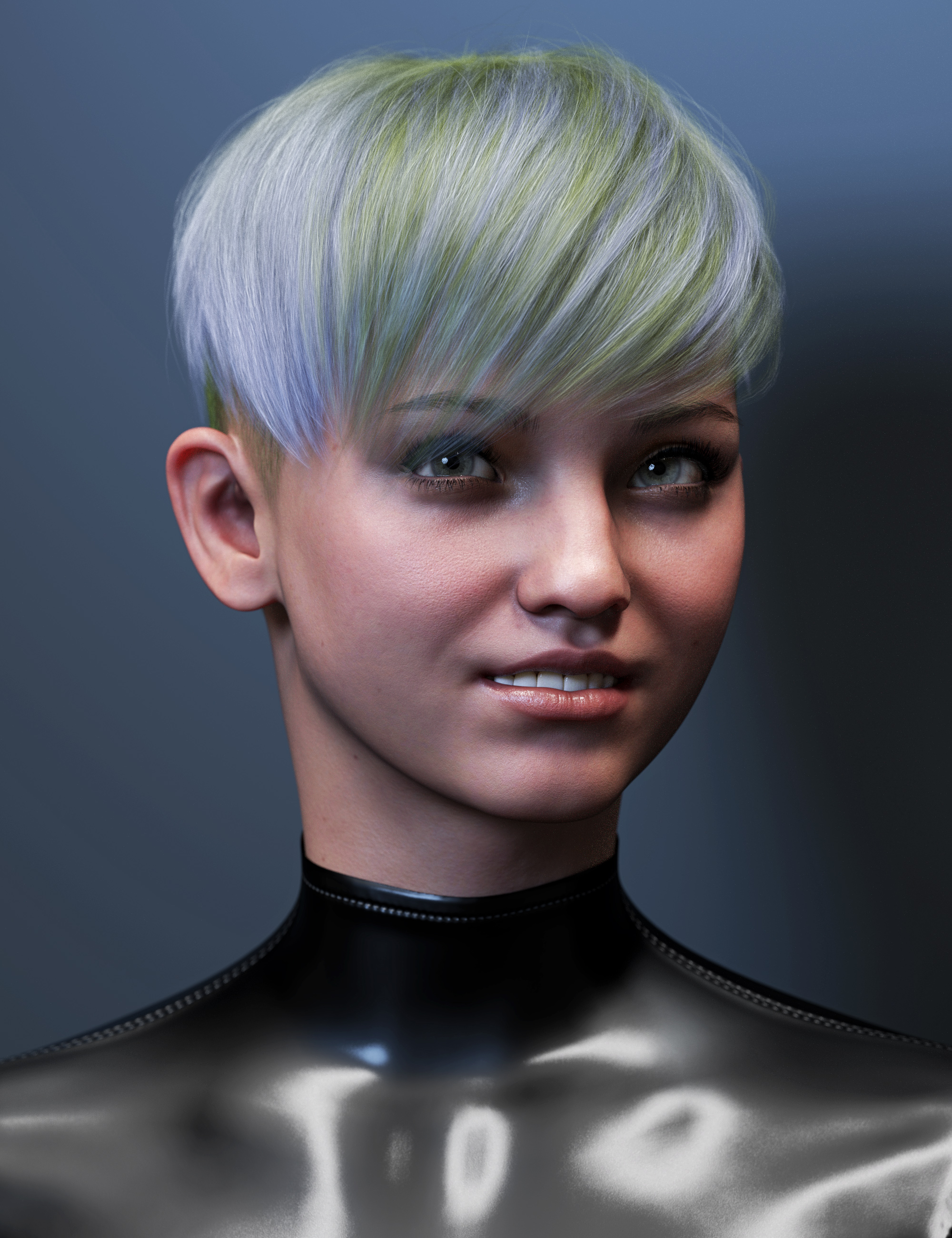 Modern Pixie Style Hair Color Expansion | Daz 3D