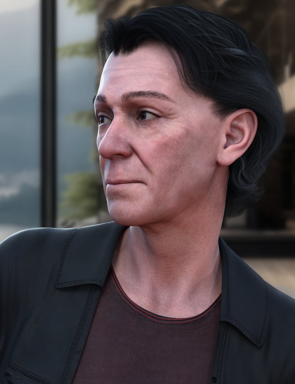 dForce Nathaniel Hair for Genesis 9 | Daz 3D